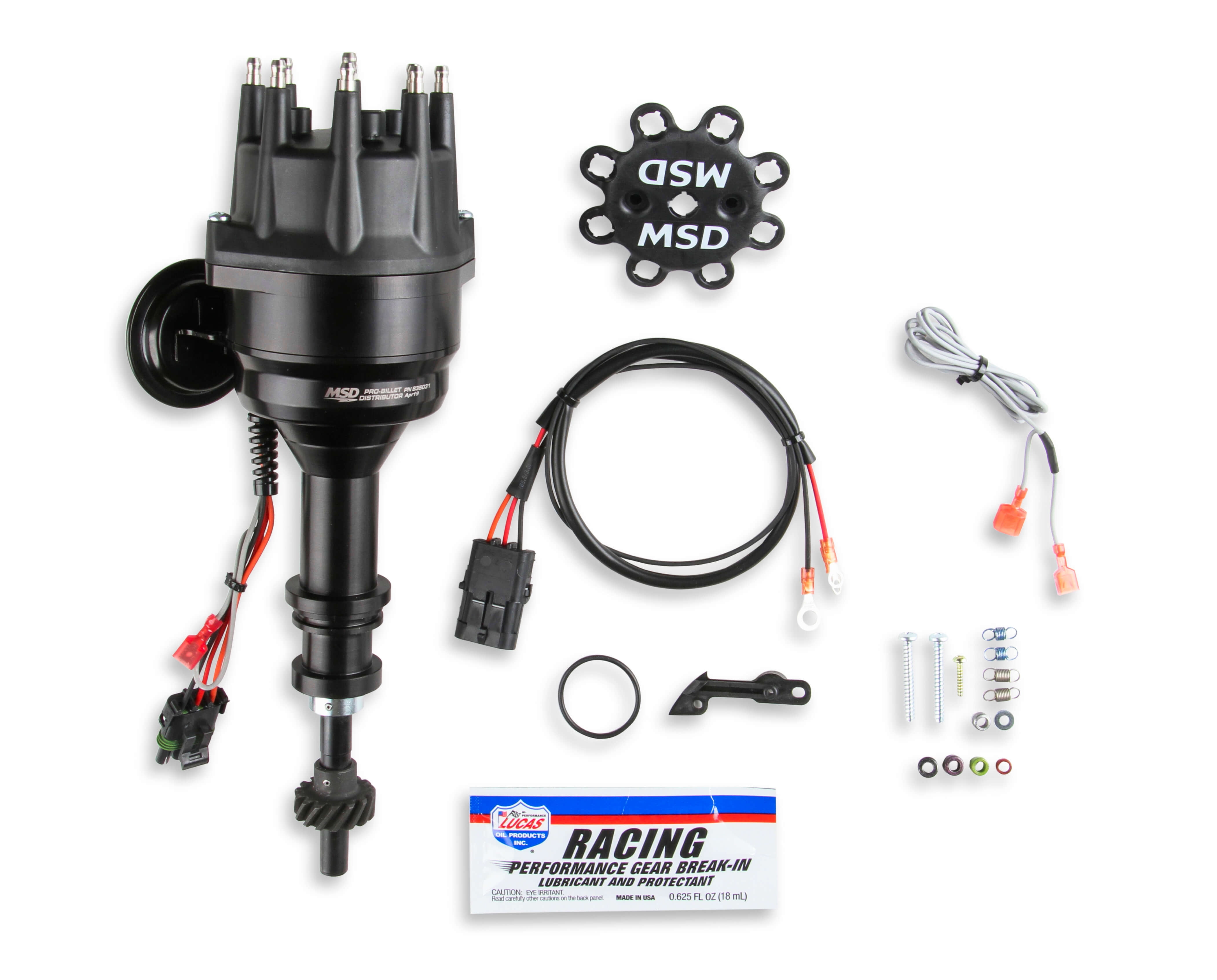 MSD 835031 MSD Black Distributor, Ford, 351C-460, Ready-to-Run, Steel ...