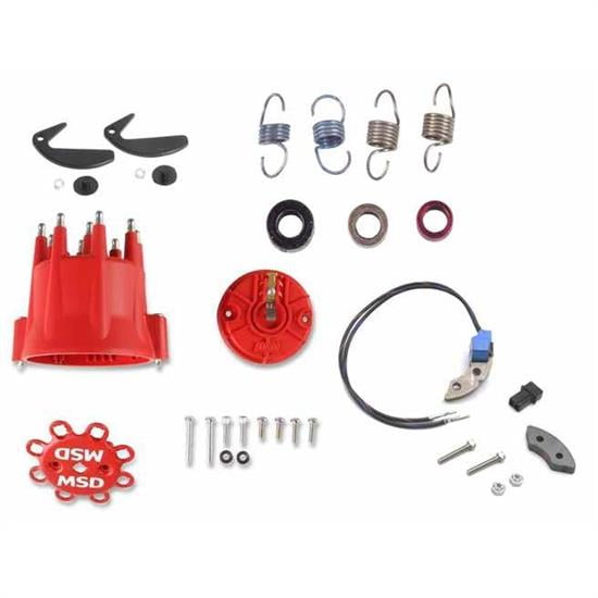MSD Distributor Rebuild Kit, Rynite Injection Molded Cap & Rotor, High ...