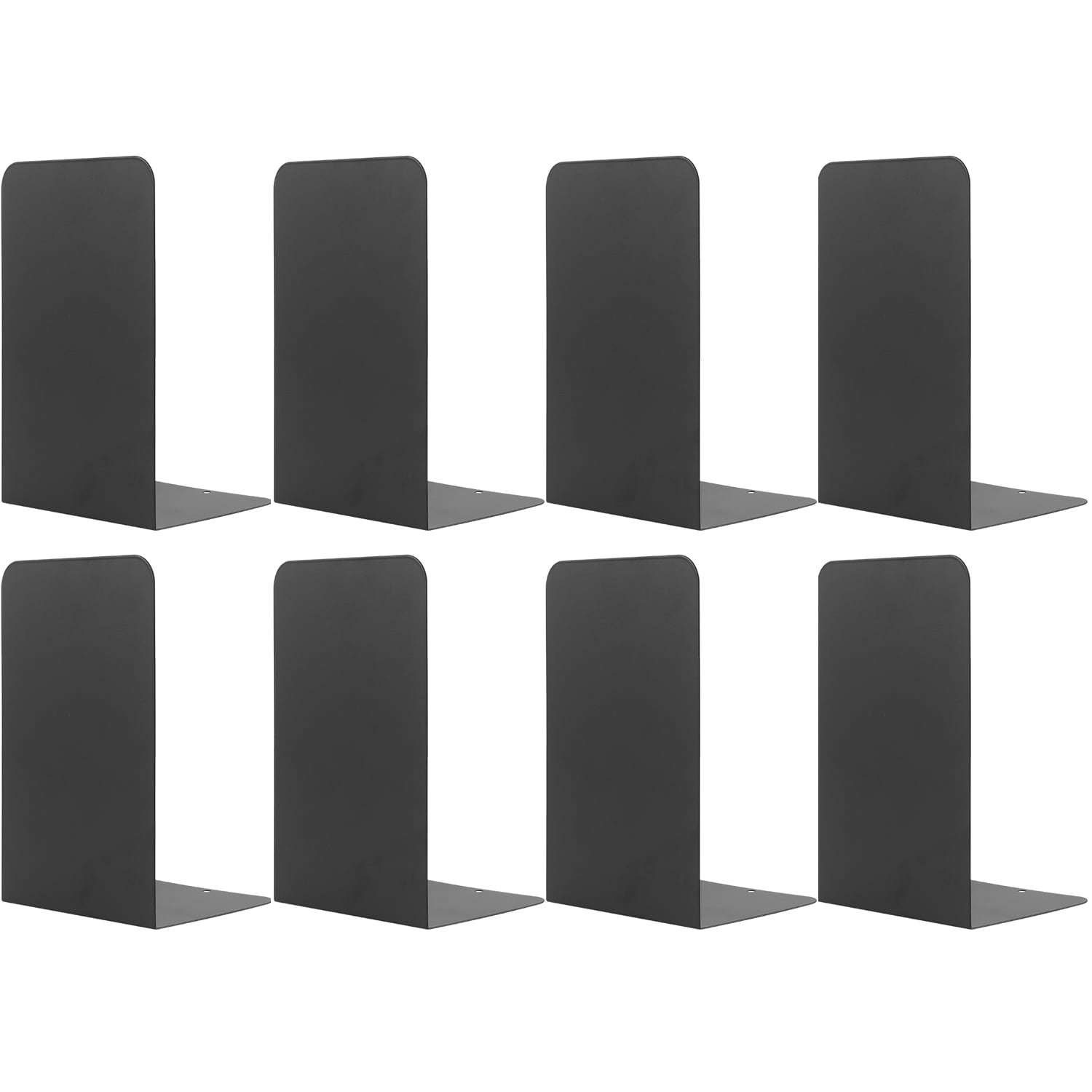 MSDADA Sturdy Non-Slip Heavy Duty Metal Bookends for Office and Home ...