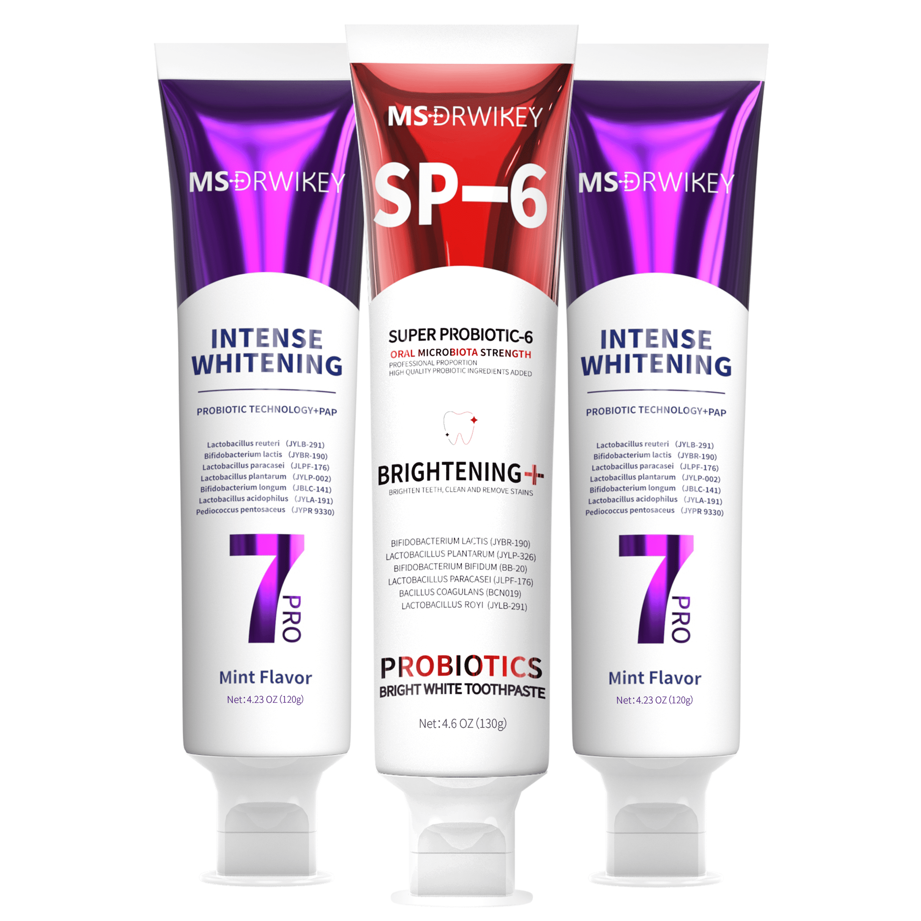 MSDRWIKEY 7-Pro & SP-6 Whitening Toothpaste Set- Deep Whitening with 7 ...