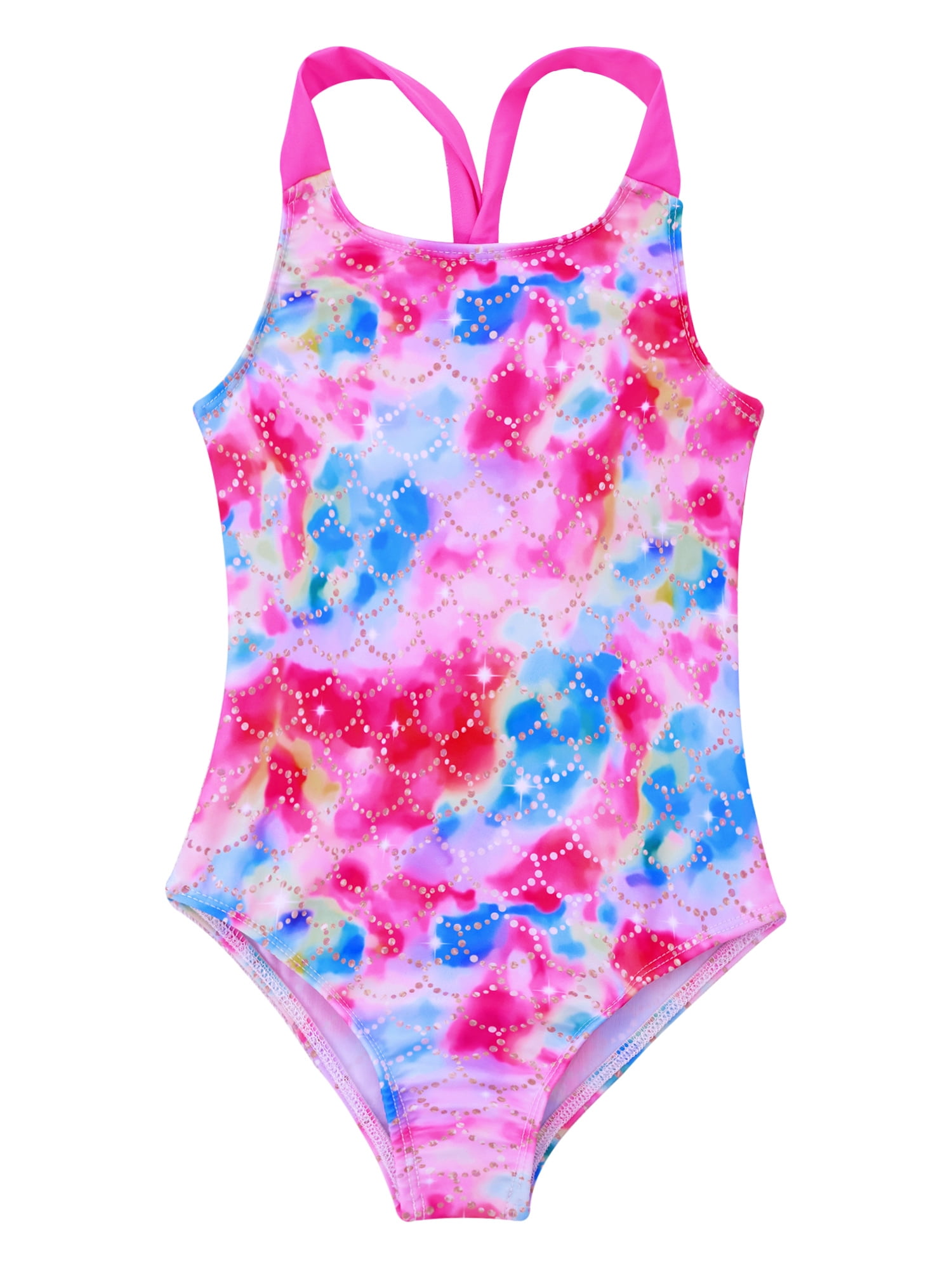 MSEMIS Girls Mermaid One Piece Swimsuit, Ruffle Bathing Suit with UPF ...