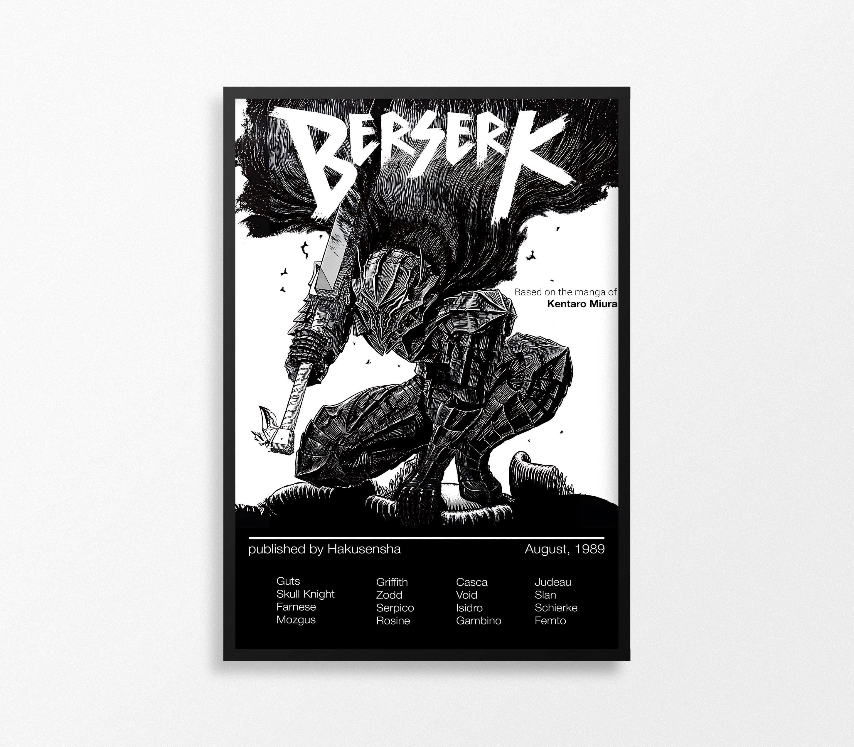 MSFCON Berserk Poster | Berserk Guts Print | Anime Poster | Anime Manga ...