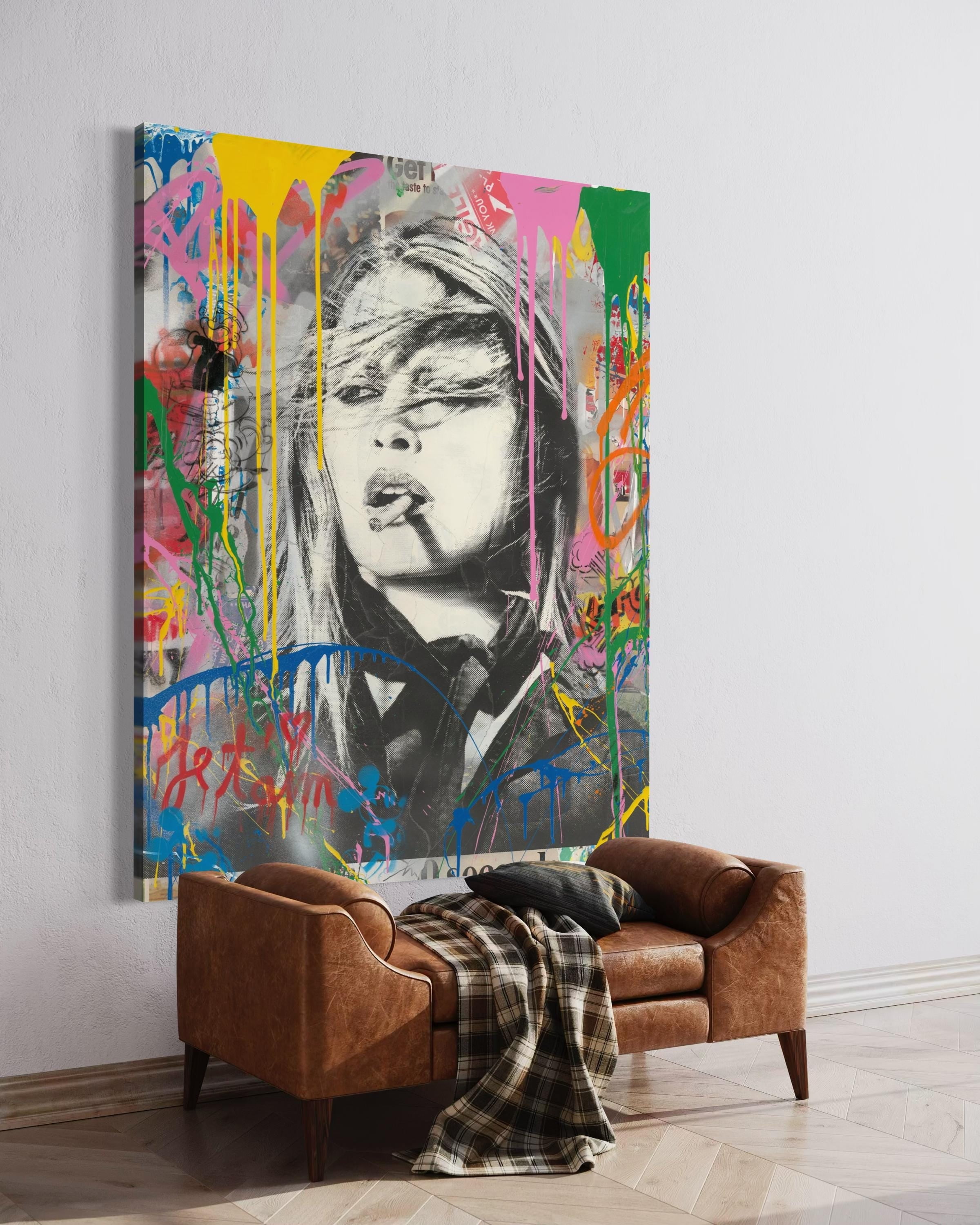 MSFCON Brigitte Bardot Print on Canvas - Bardot Poster - Brigitte ...
