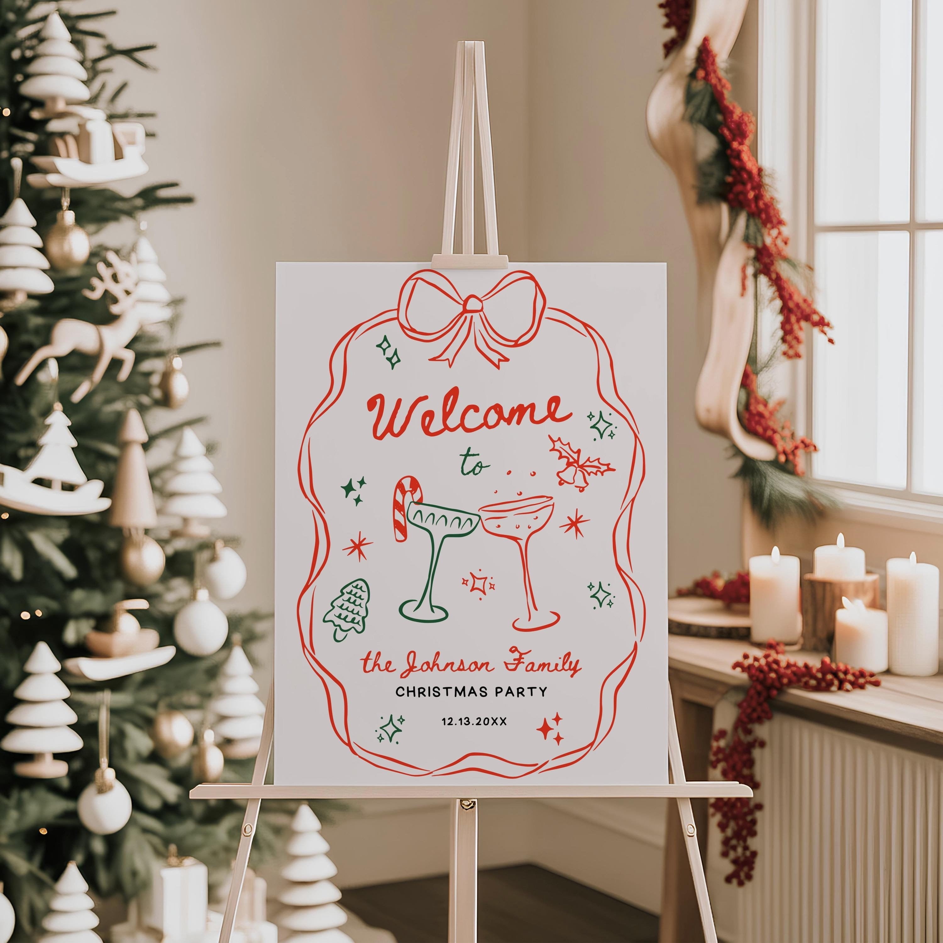 MSFCON Christmas Party Welcome Template, Friendsmas Holiday Party ...