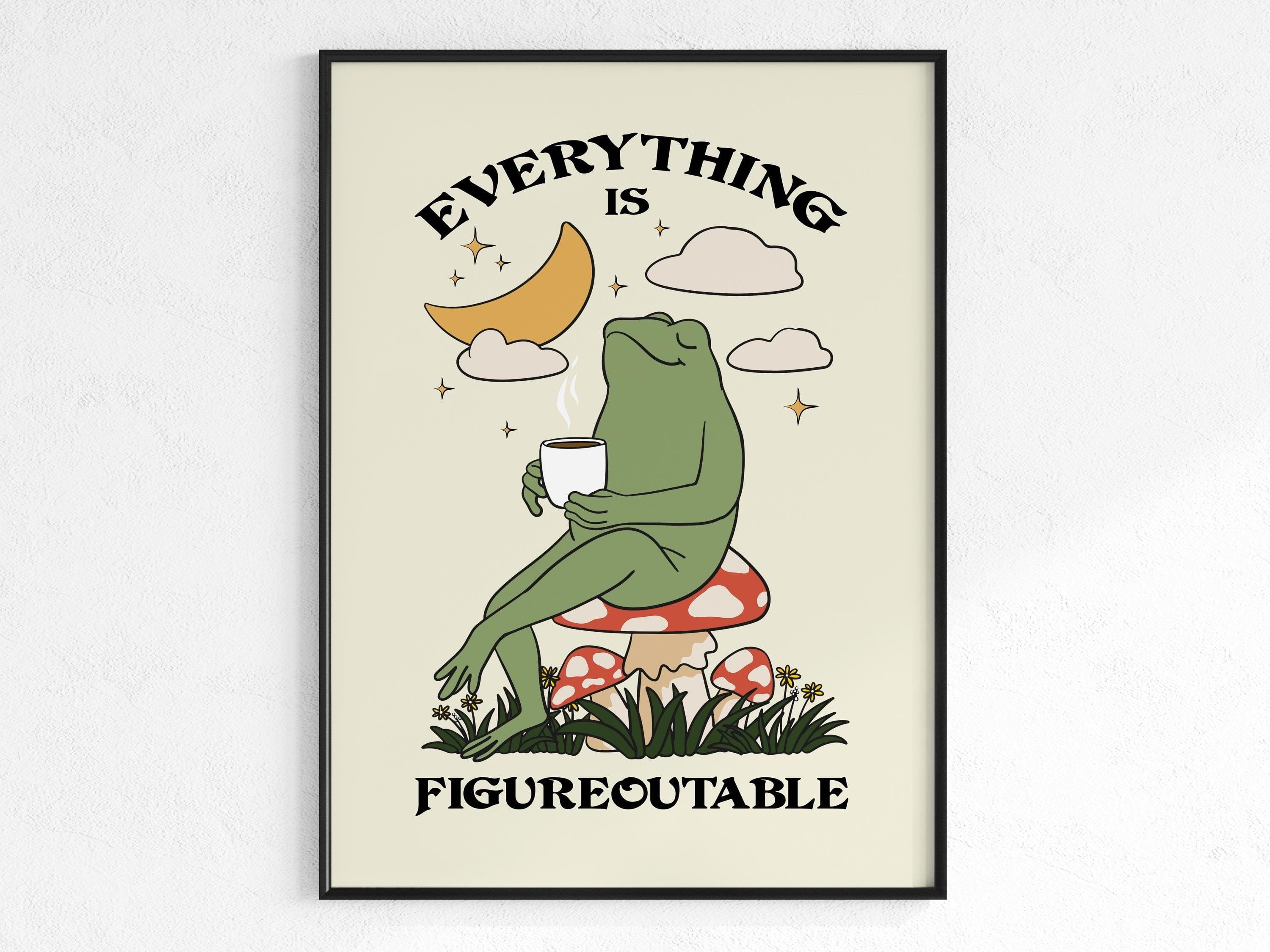 MSFCON Everything is Figureoutable Motivation Poster, Frog Print Home ...