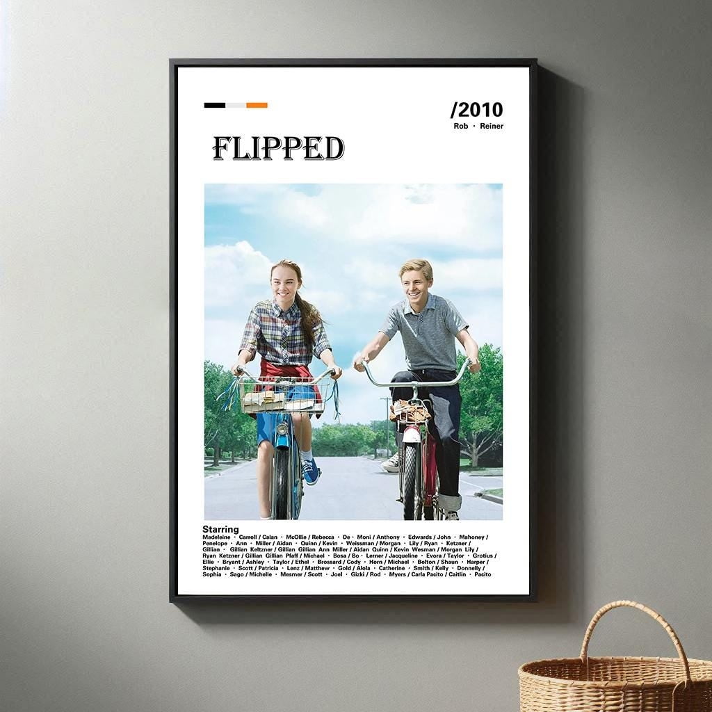 MSFCON Flipped Movie Poster | High Quality Canvas Print I Minimalist ...