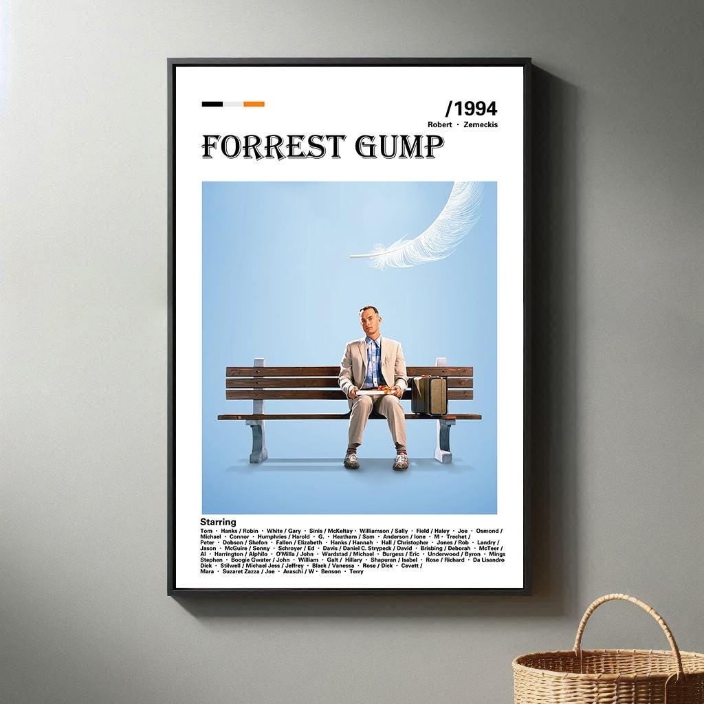 MSFCON Forrest Gump Movie Poster | High Quality Canvas Print I ...