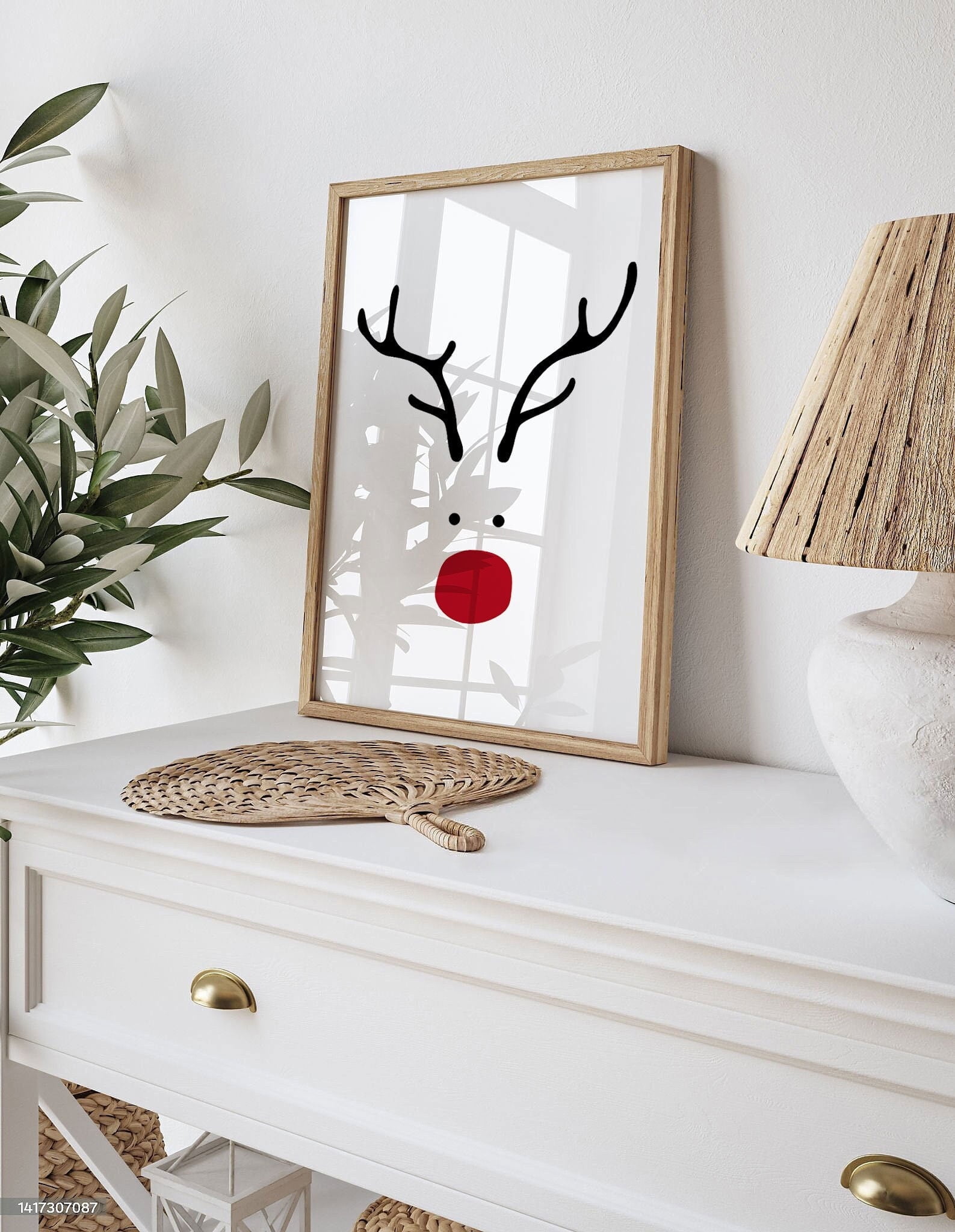 MSFCON Funny Reindeer Christmas Poster: Holiday Wall Decor - Walmart.com