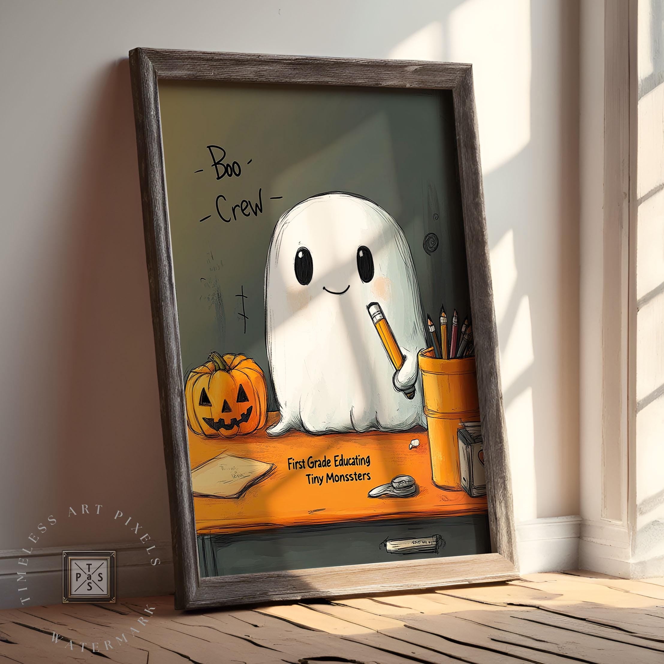 MSFCON Ghost School Art Boo Crew First Grade Halloween Classroom Wall ...