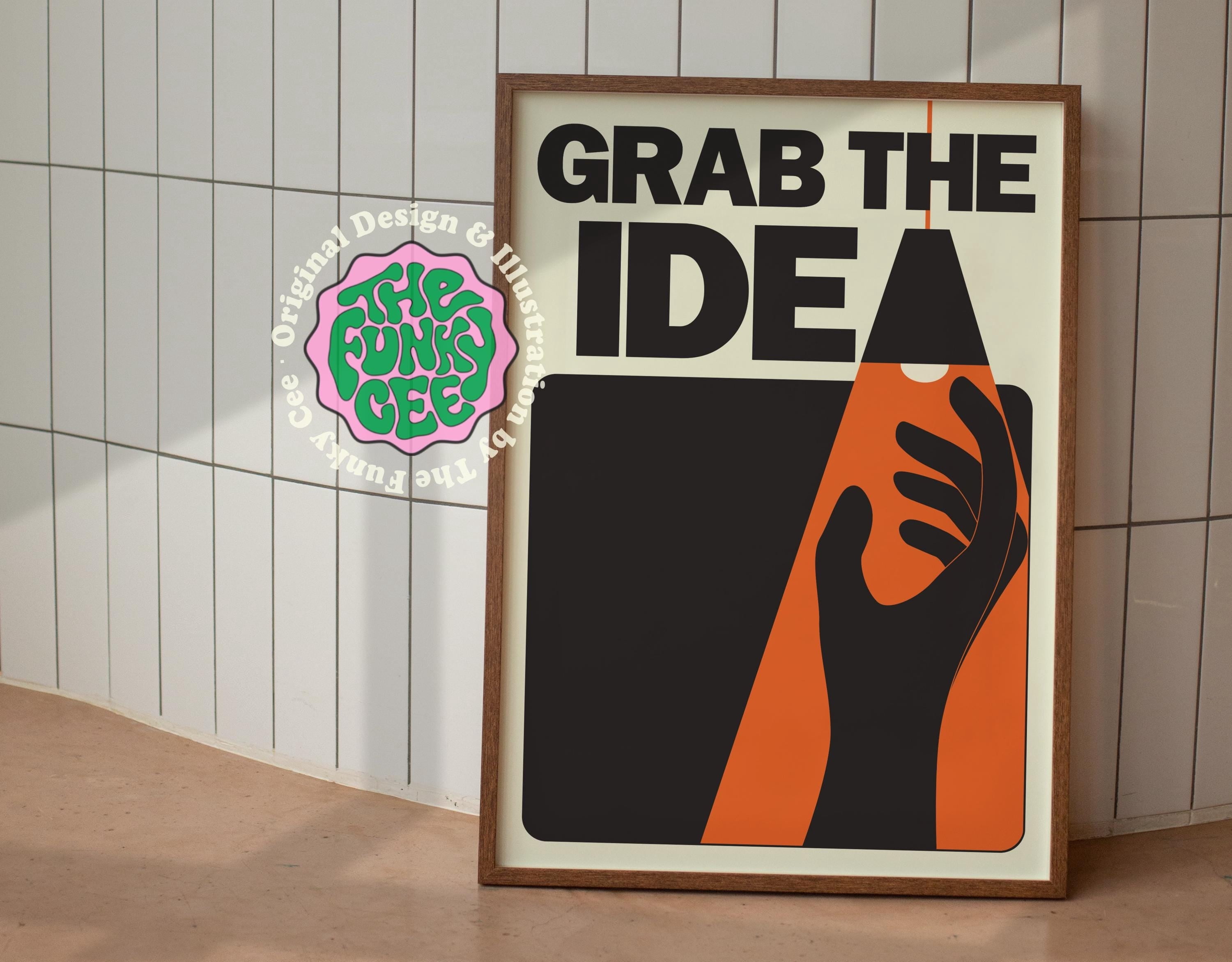 MSFCON Idea Wall Art Print Trendy Wall Art Retro Poster Office Wall Art ...