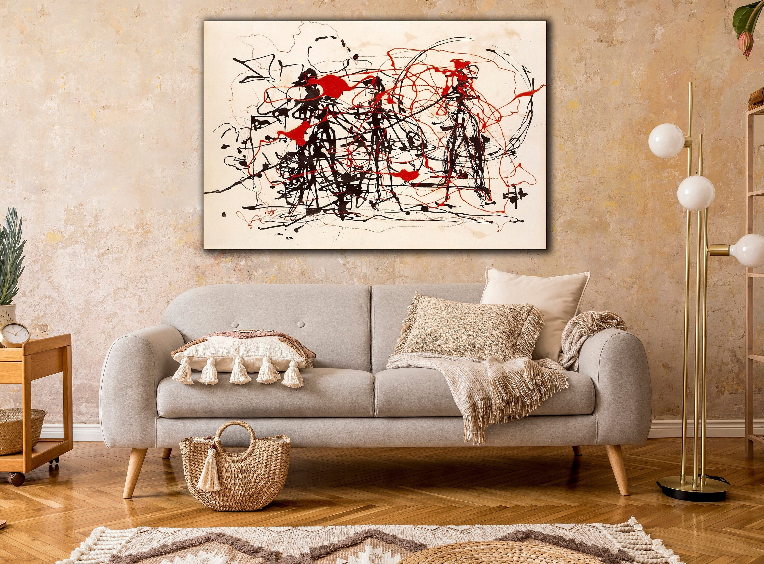MSFCON Jackson Pollock Canvas Wall Art, Meet the Simplicity of Abstract ...