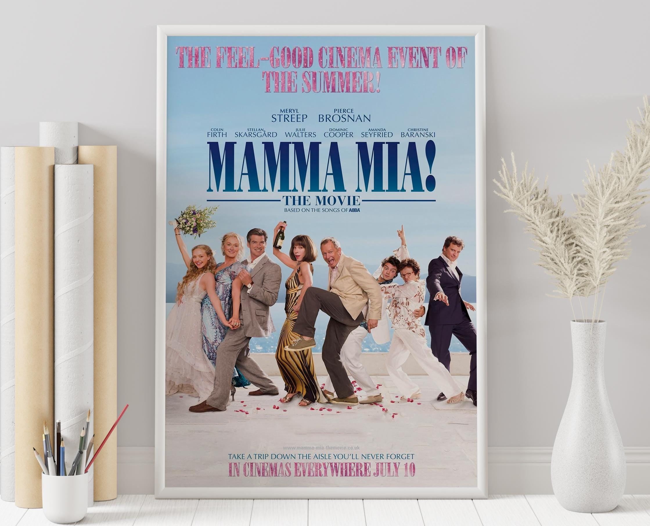 MSFCON Mamma Mia! Poster - Phyllida Lloyd - Custom Poster - Minimalist ...