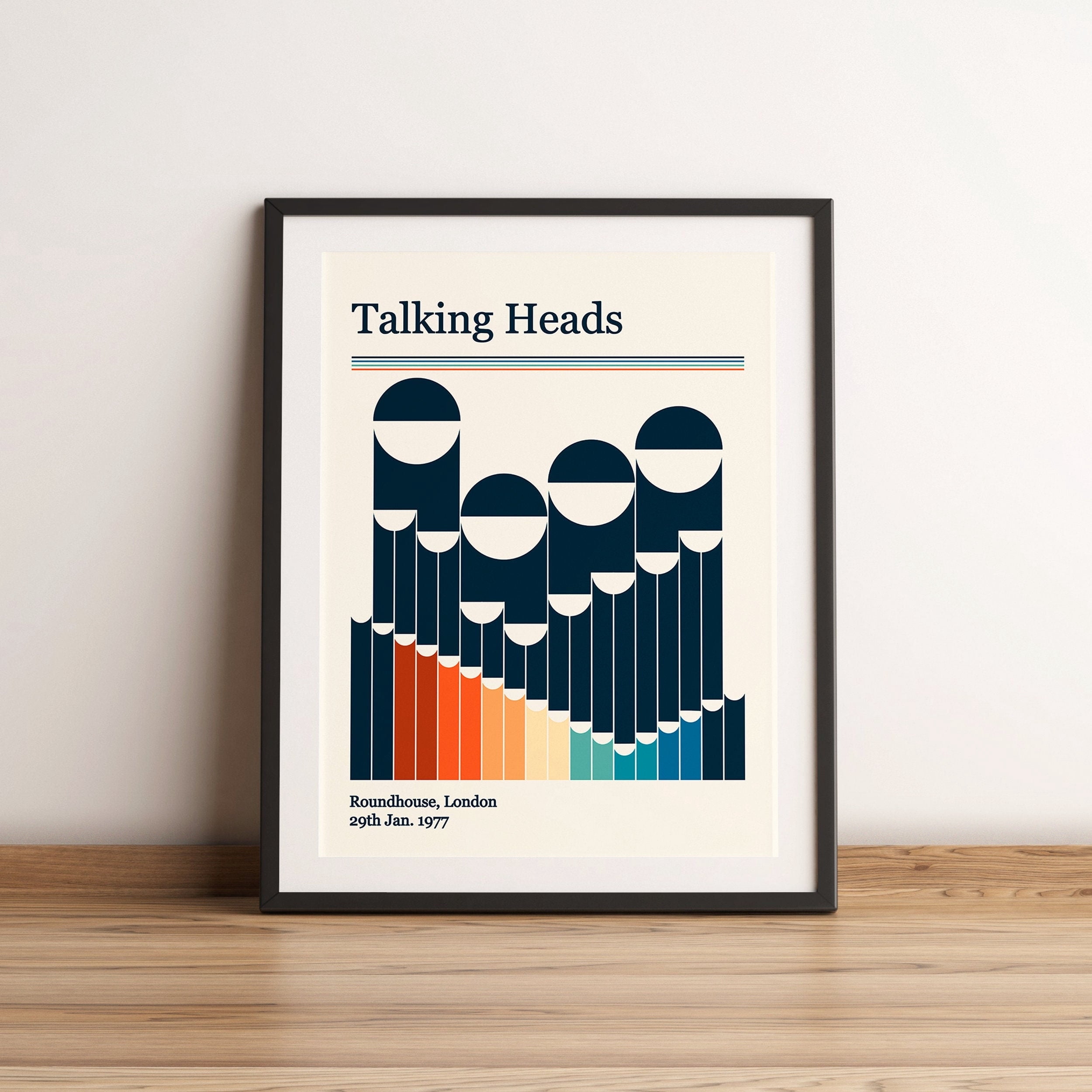 MSFCON Talking Heads Retro Gig Poster - Minimalist Art Print - Walmart.com
