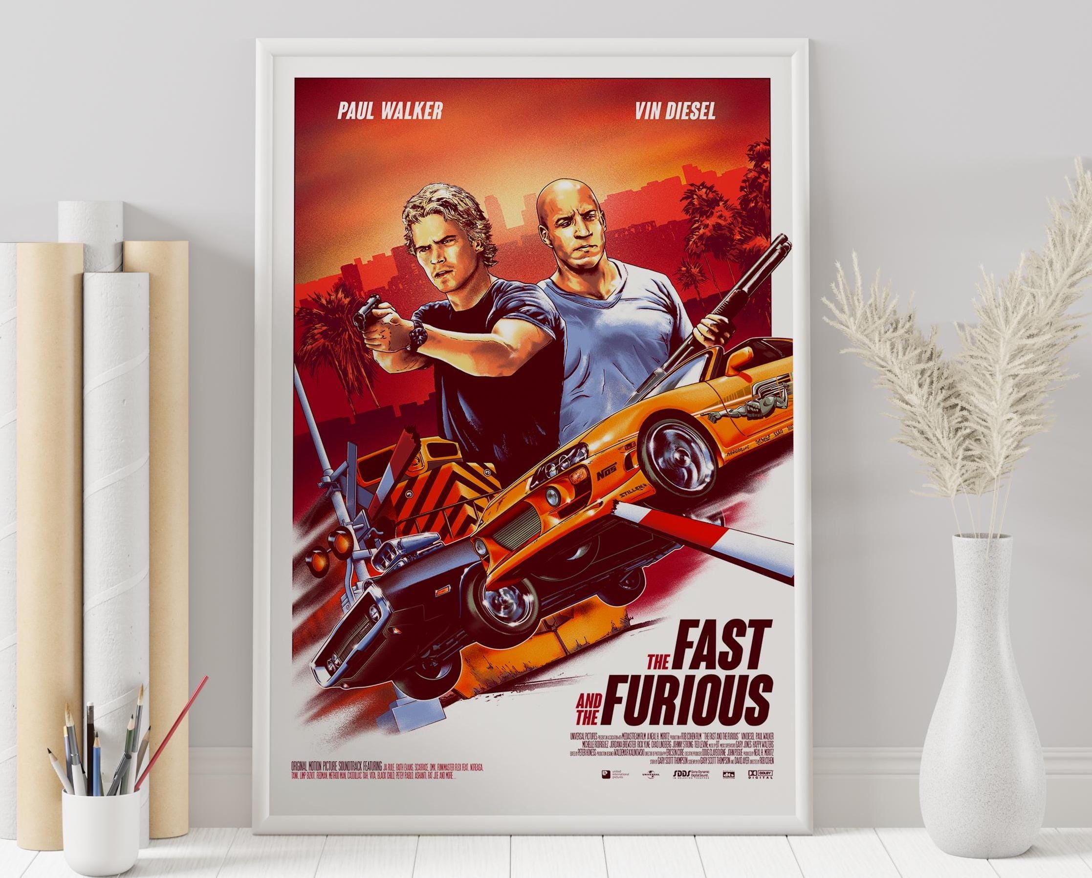 MSFCON The Fast And The Furious Poster - Rob Cohen - Minimalist Movie ...