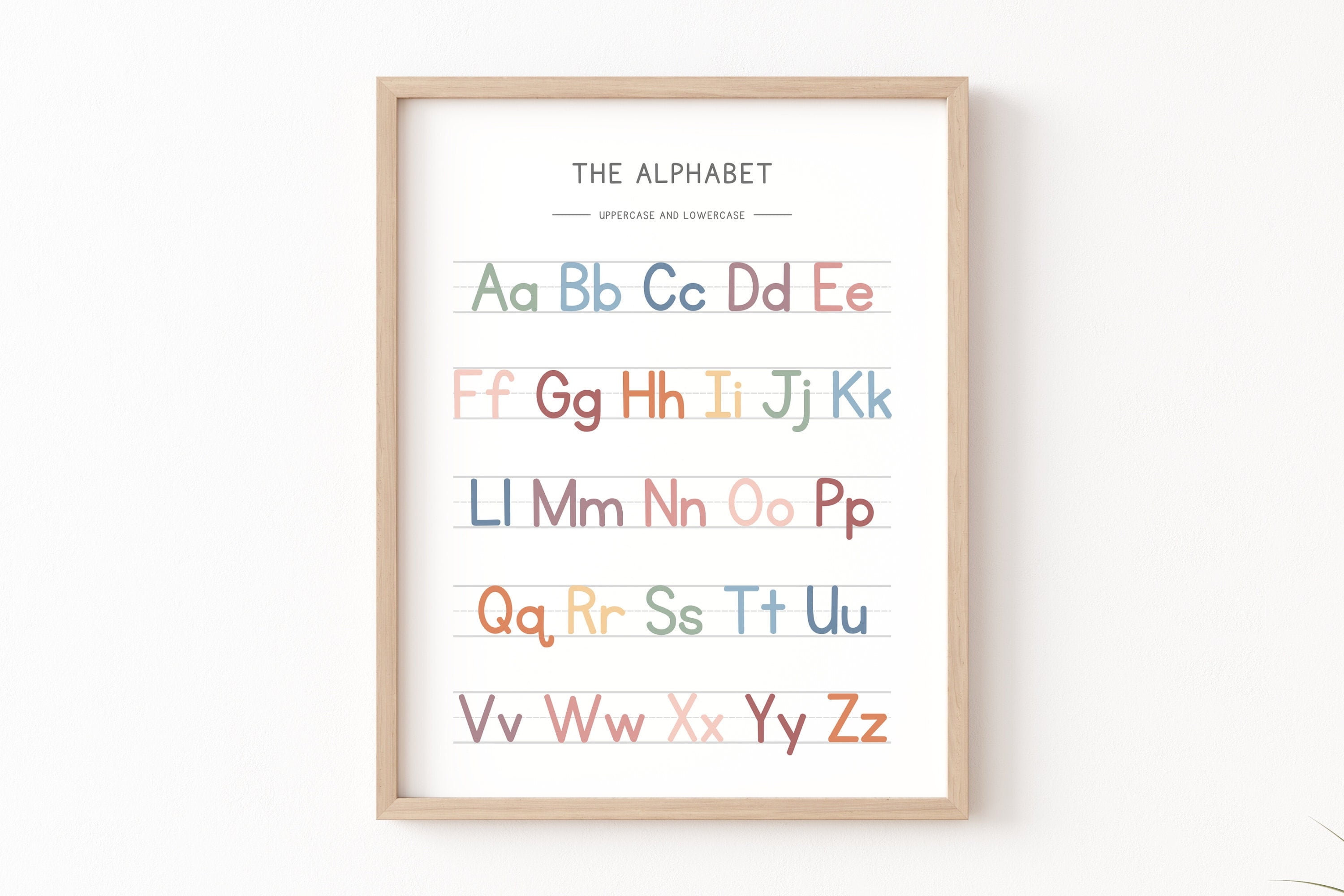 MSFCON Upper And Lowercase Letters, Preschool Posters, Educational ...