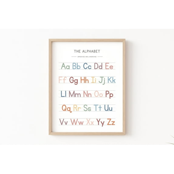 MSFCON Upper And Lowercase Letters, Preschool Posters, Educational ...
