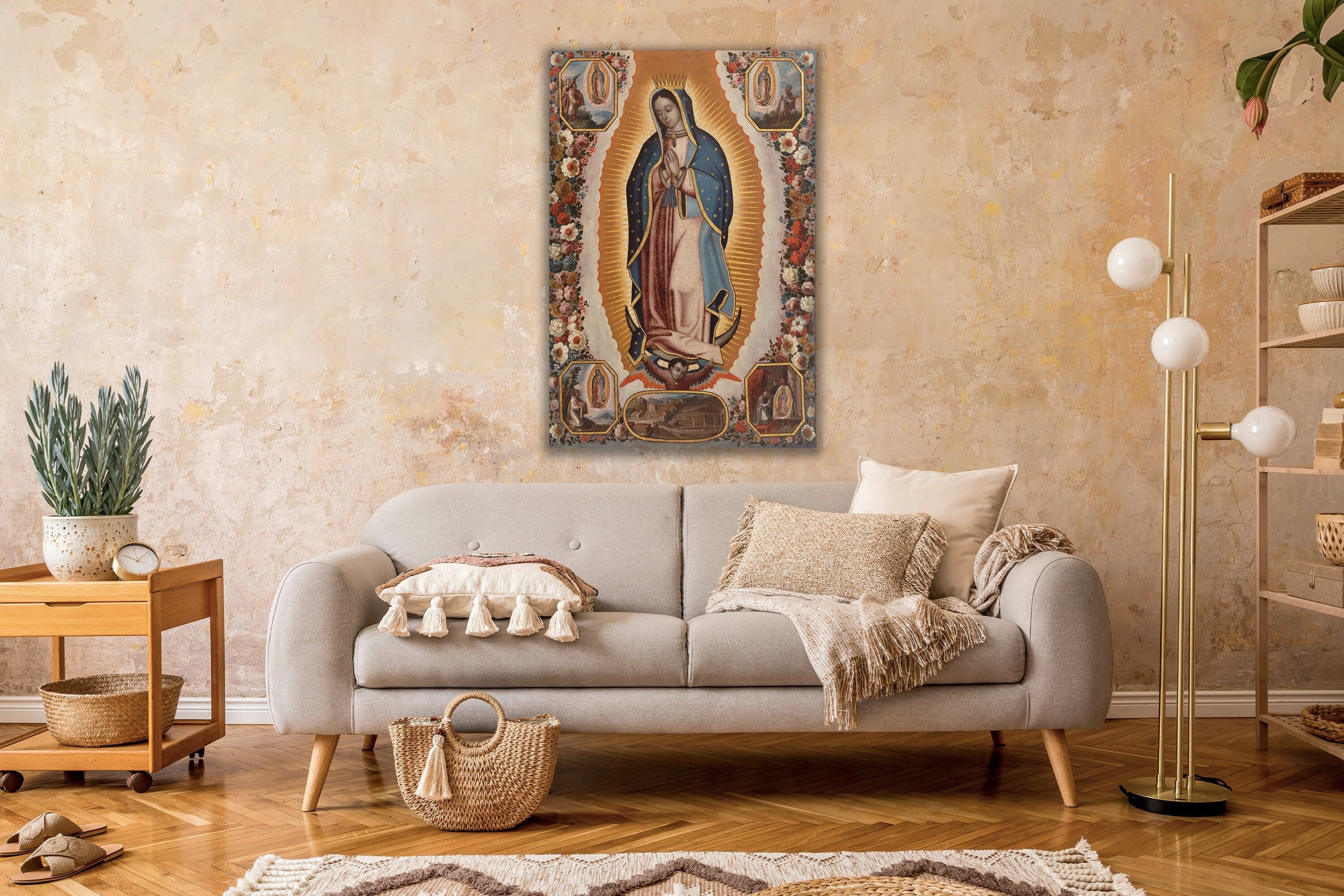MSFCON Virgin of Guadalupe Artwork, Manuel de Arellano' s Canvas ...