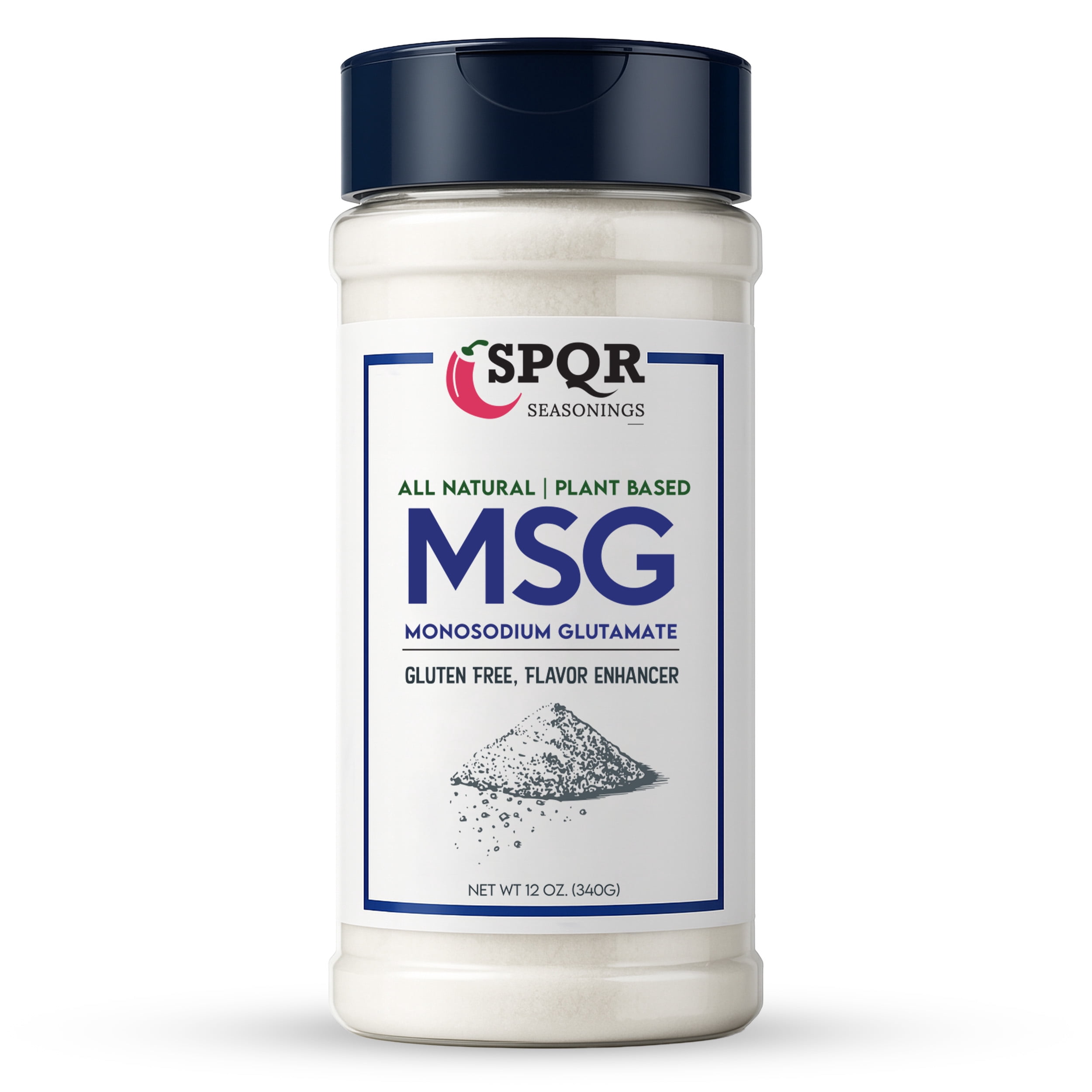 MSG Seasoning All Natural Plant Based Monosodium Glutamate XL 12 Ounce ...
