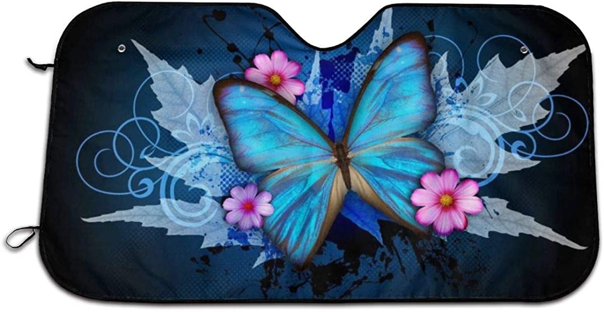 MSGUIDE Thin Blue Line American Flag Front Windshield Shade- Sunshade ...