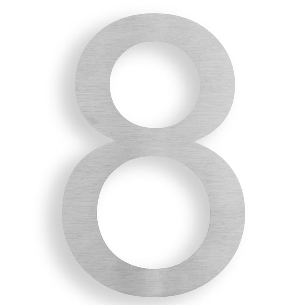 MSH Modern Stainless Hardware 6 Inch Stainless Steel House Number 8 ...