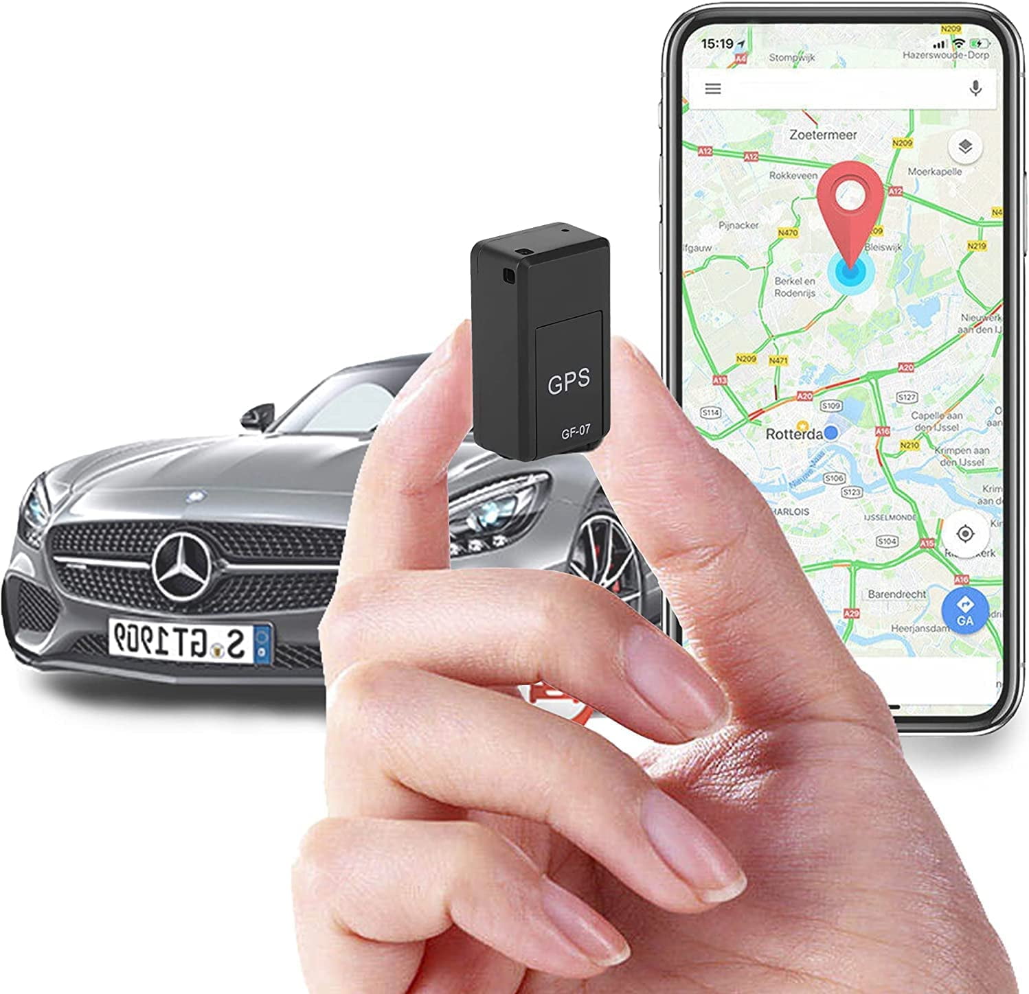 MSHUN GPS Tracker for Vehicles, Mini Magnetic GPS Real time Car Locator, Full USA Coverage, No ...