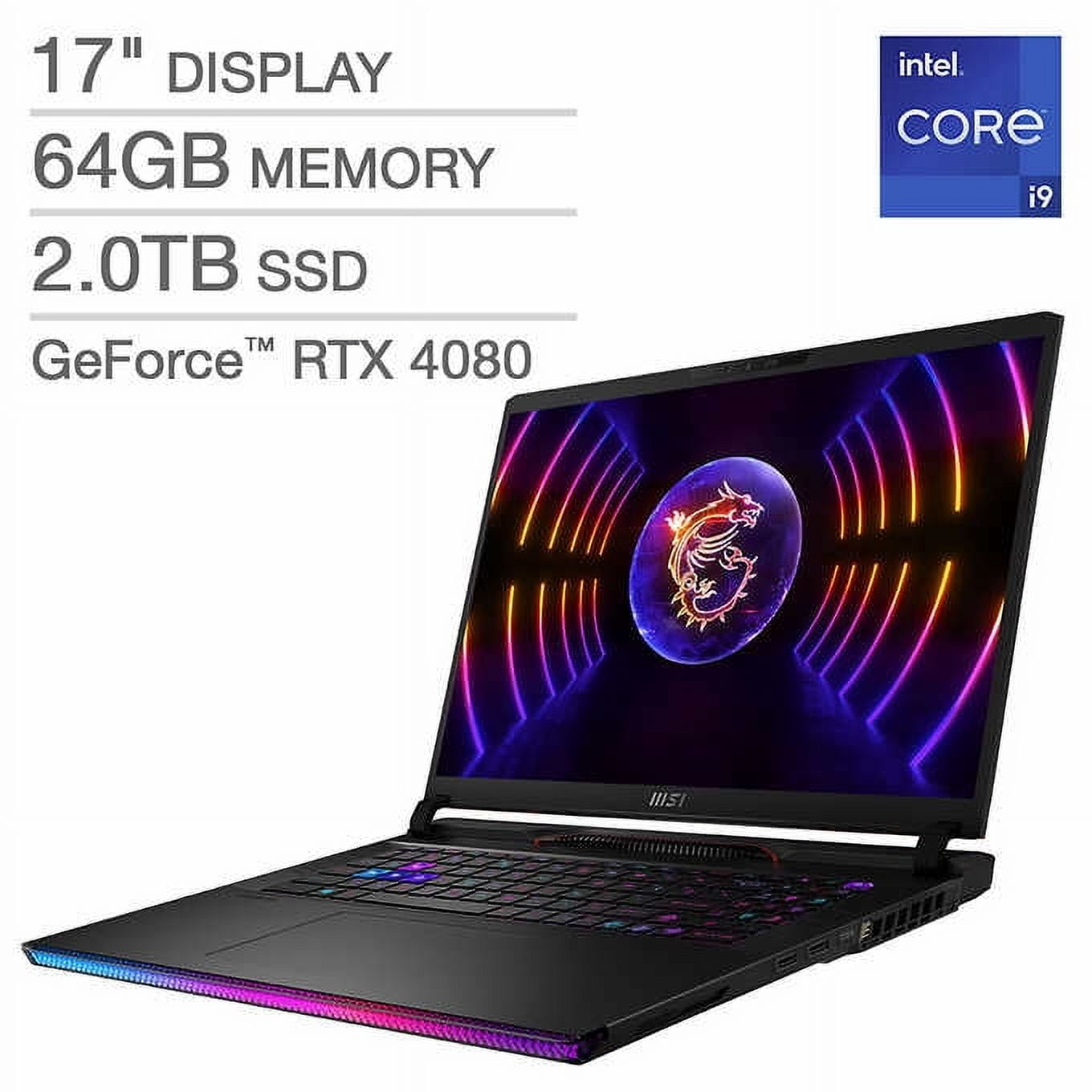 MSI 17" Touchscreen Laptop, Intel Core i9-13950HX, 64GB RAM, 2TB HD ...