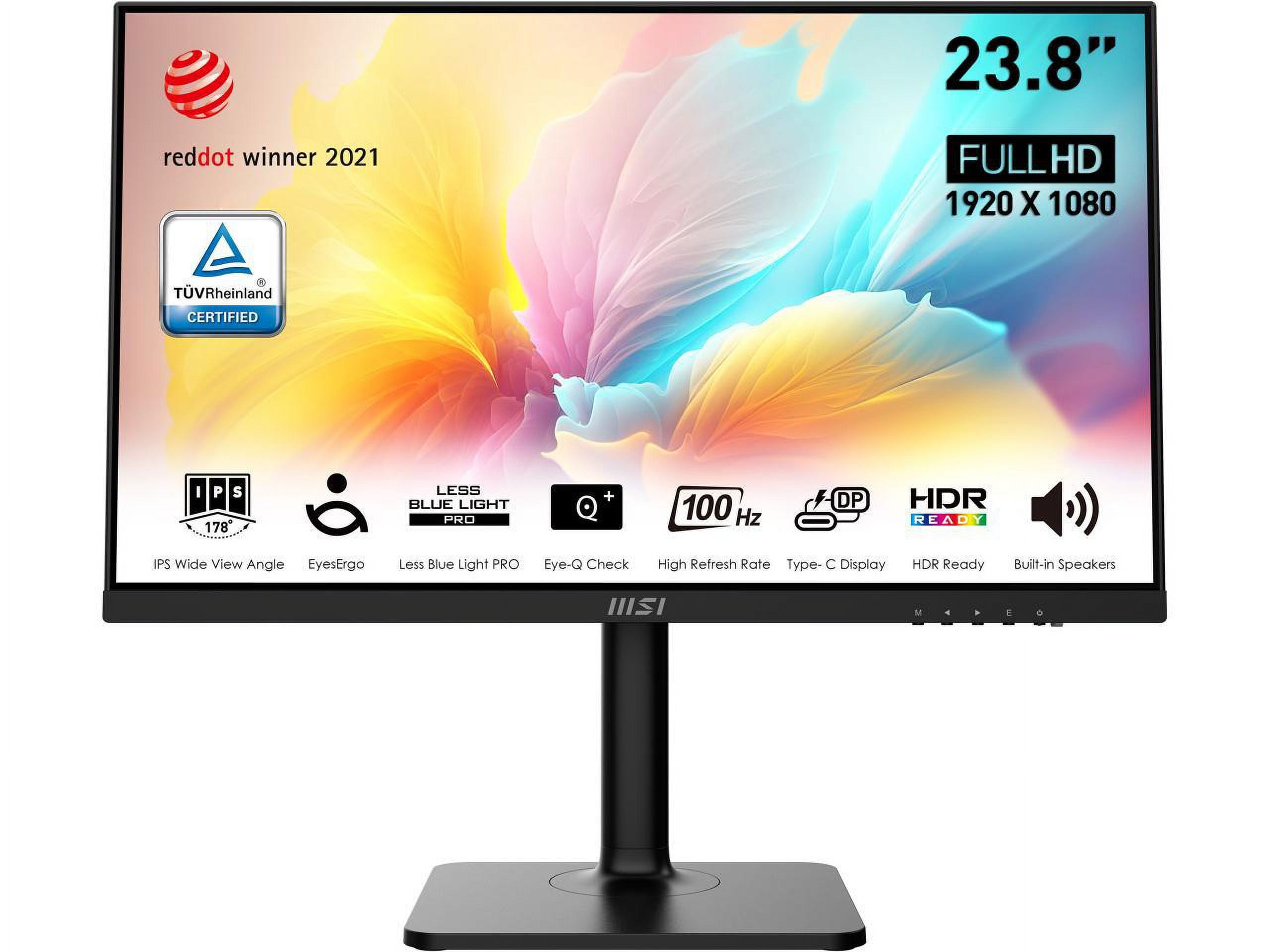 "MSI 24"" High Resolution PC Monitor, 100Hz IPS FHD, 1ms/4ms, 1920x1080 ...