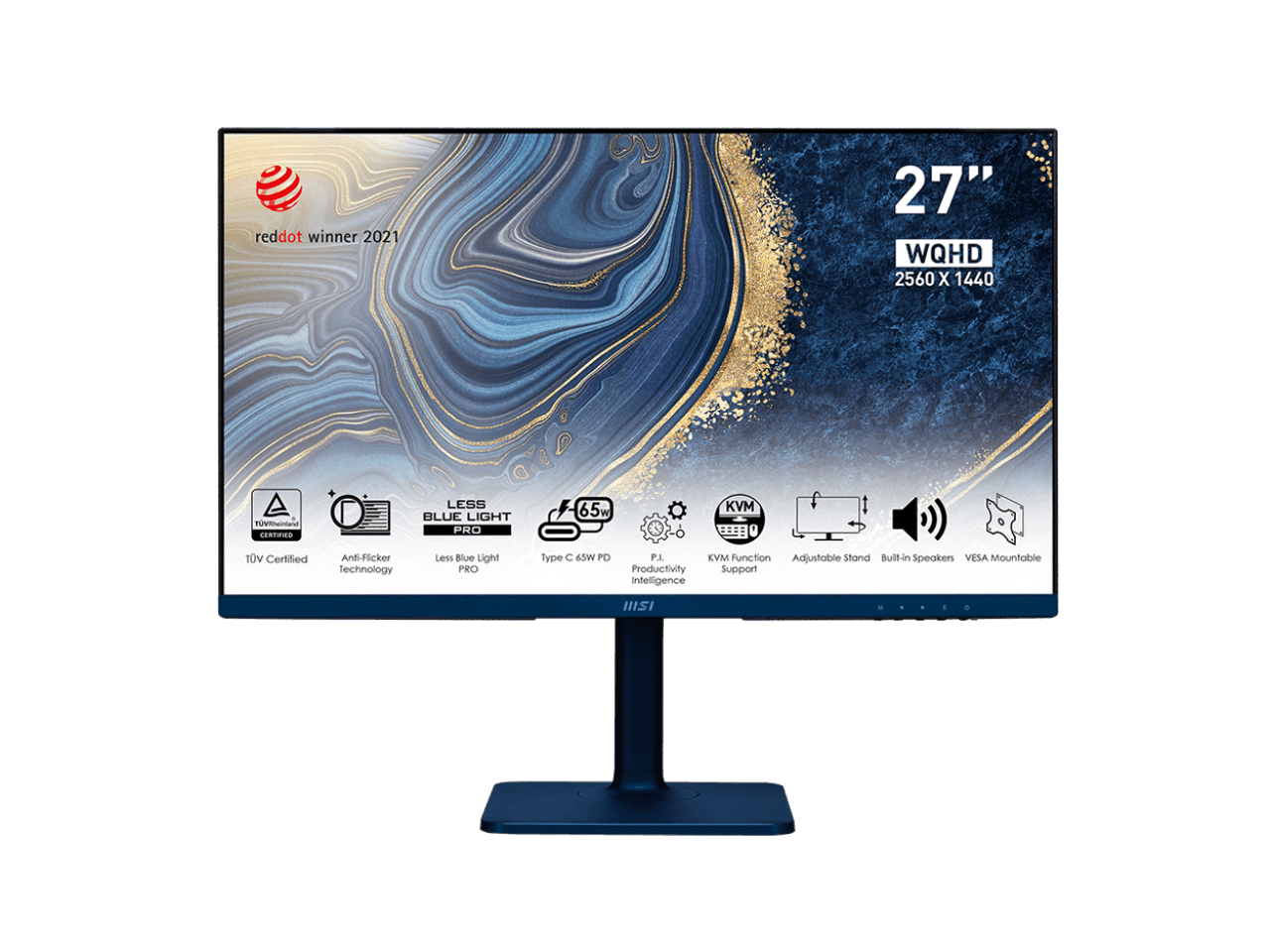 MSI 27" 75 Hz IPS QHD IPS Monitor 5 ms (GTG) 2560 x 1440 (2K) Flat ...