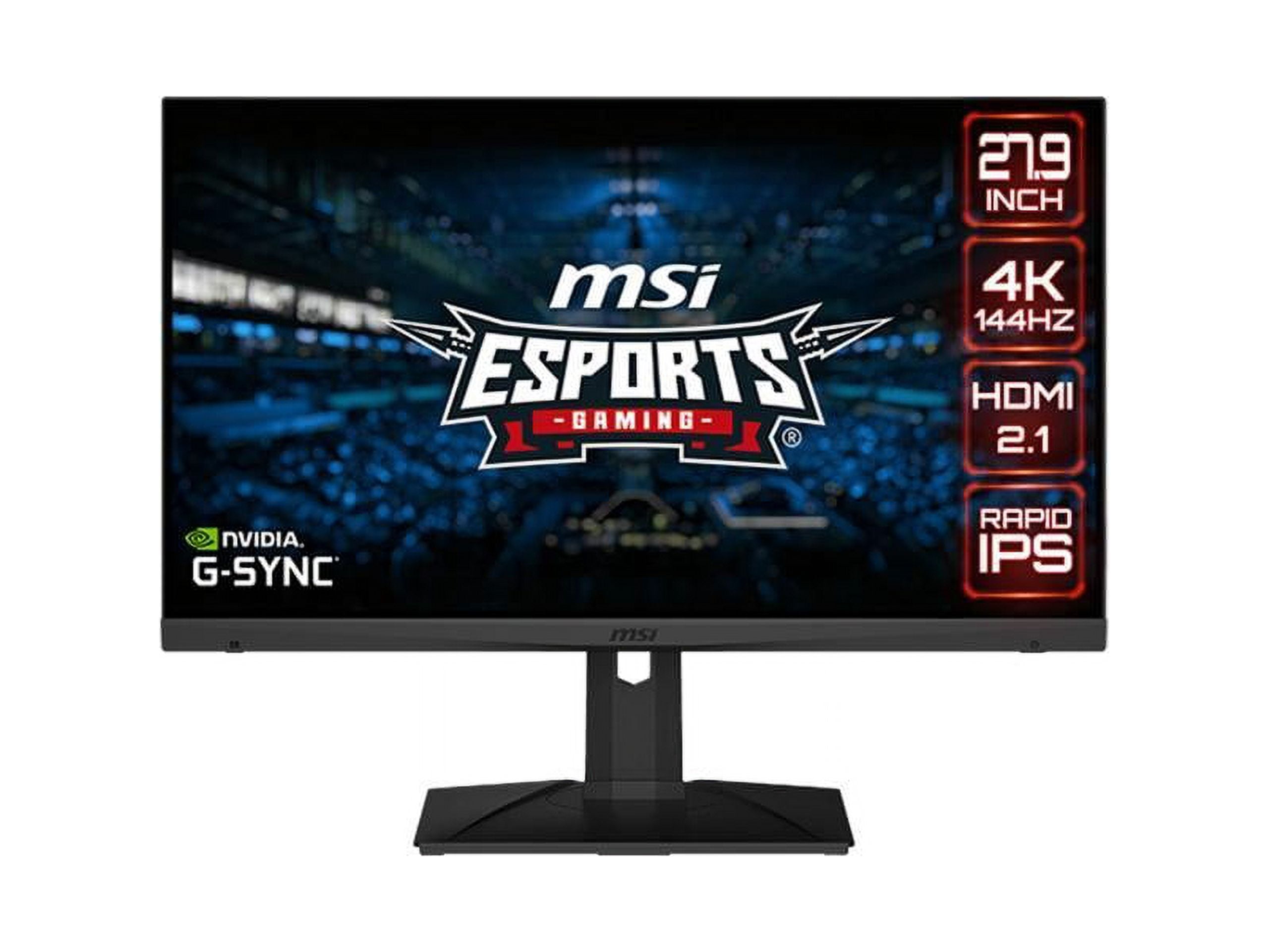 Free Shipping! MSI 28" 144 Hz Rapid IPS UHD Rapid IPS Gaming Monitor G-Sync Compatible 3840 x ...
