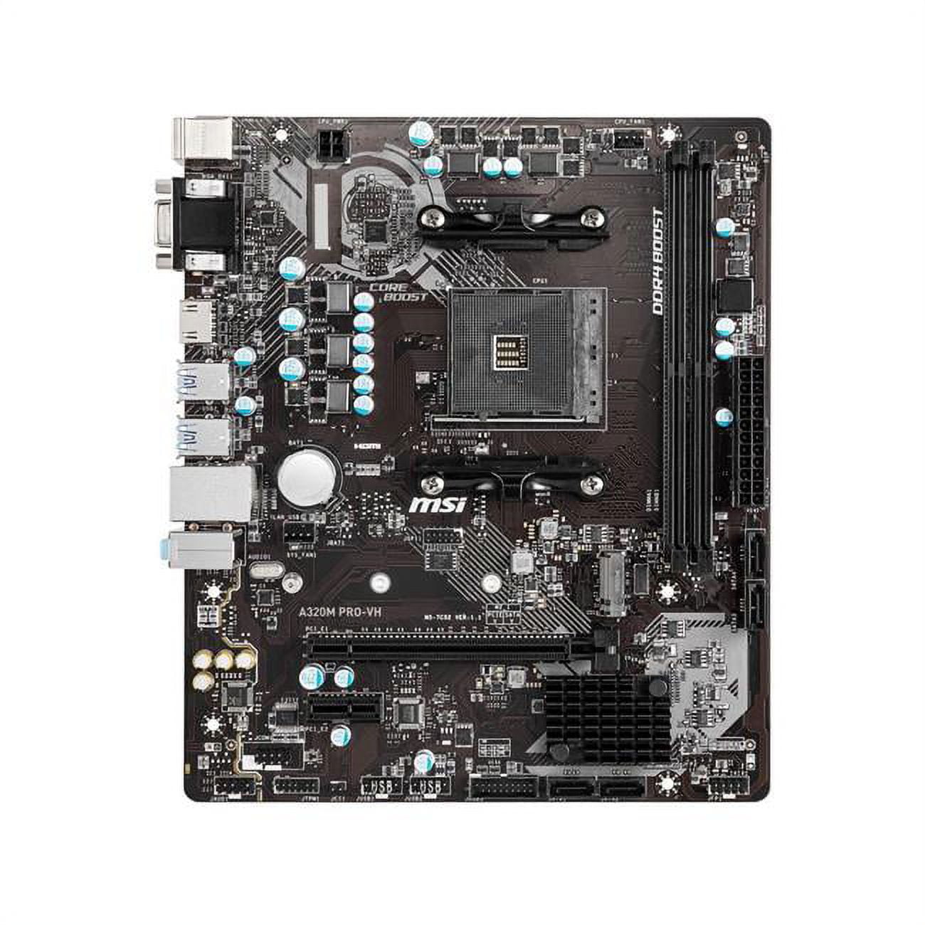 MSI A320M PRO-VH - Motherboard - micro ATX - Socket AM4 - AMD A320 ...