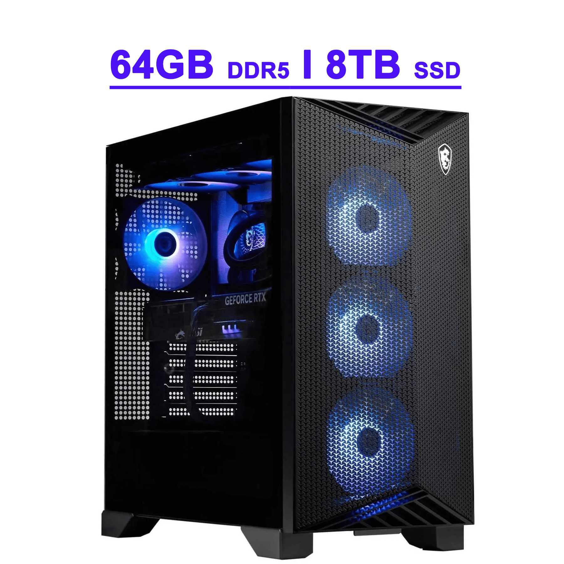 MSI Aegis R2 AI 2nd Gaming Desktop Intel 24-core Ultra 9 285 64GB DDR5 ...