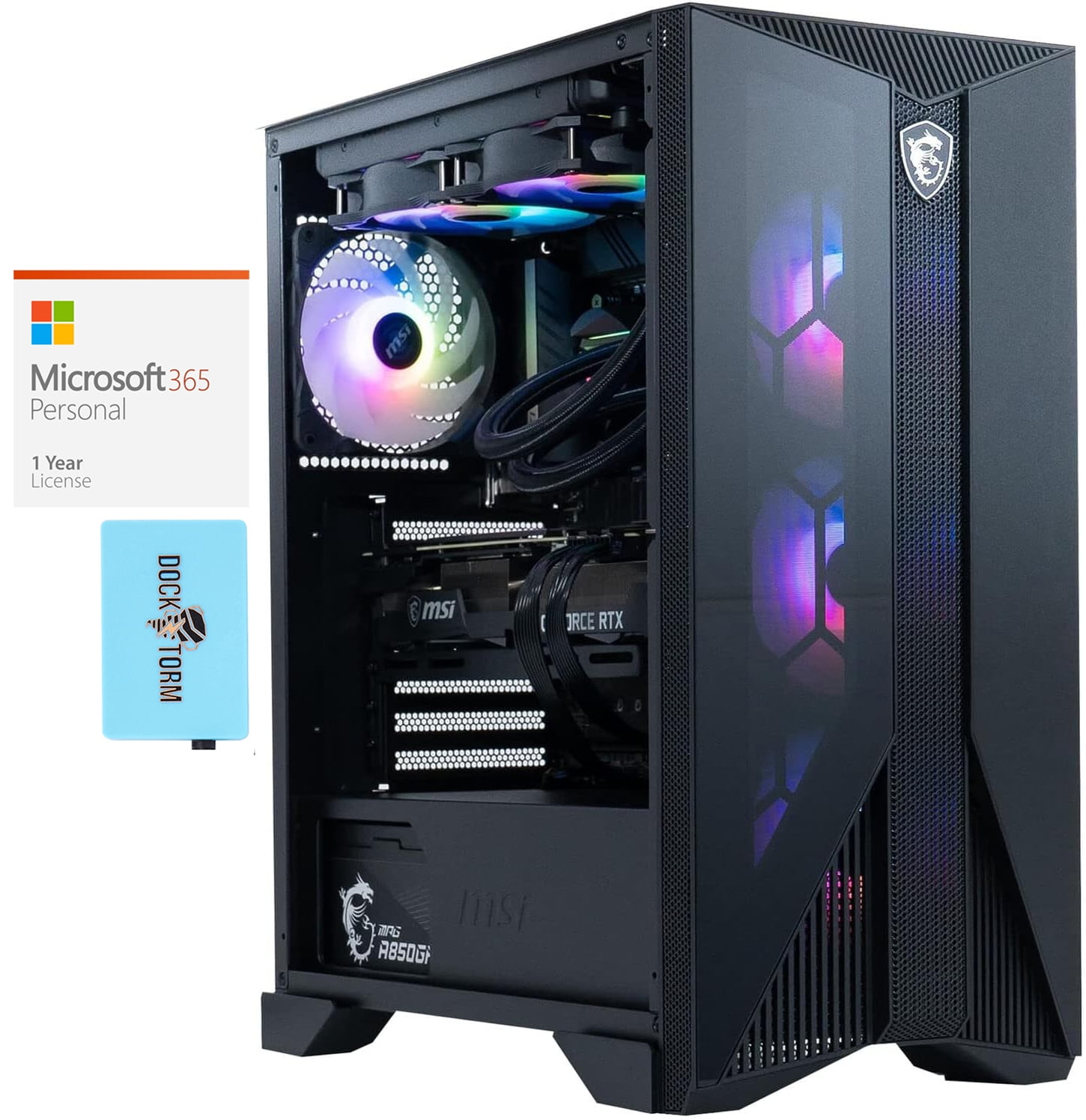 MSI Aegis RS 14NUE7-628US Gaming Desktop PC (Intel i7-14700KF 20-Core ...