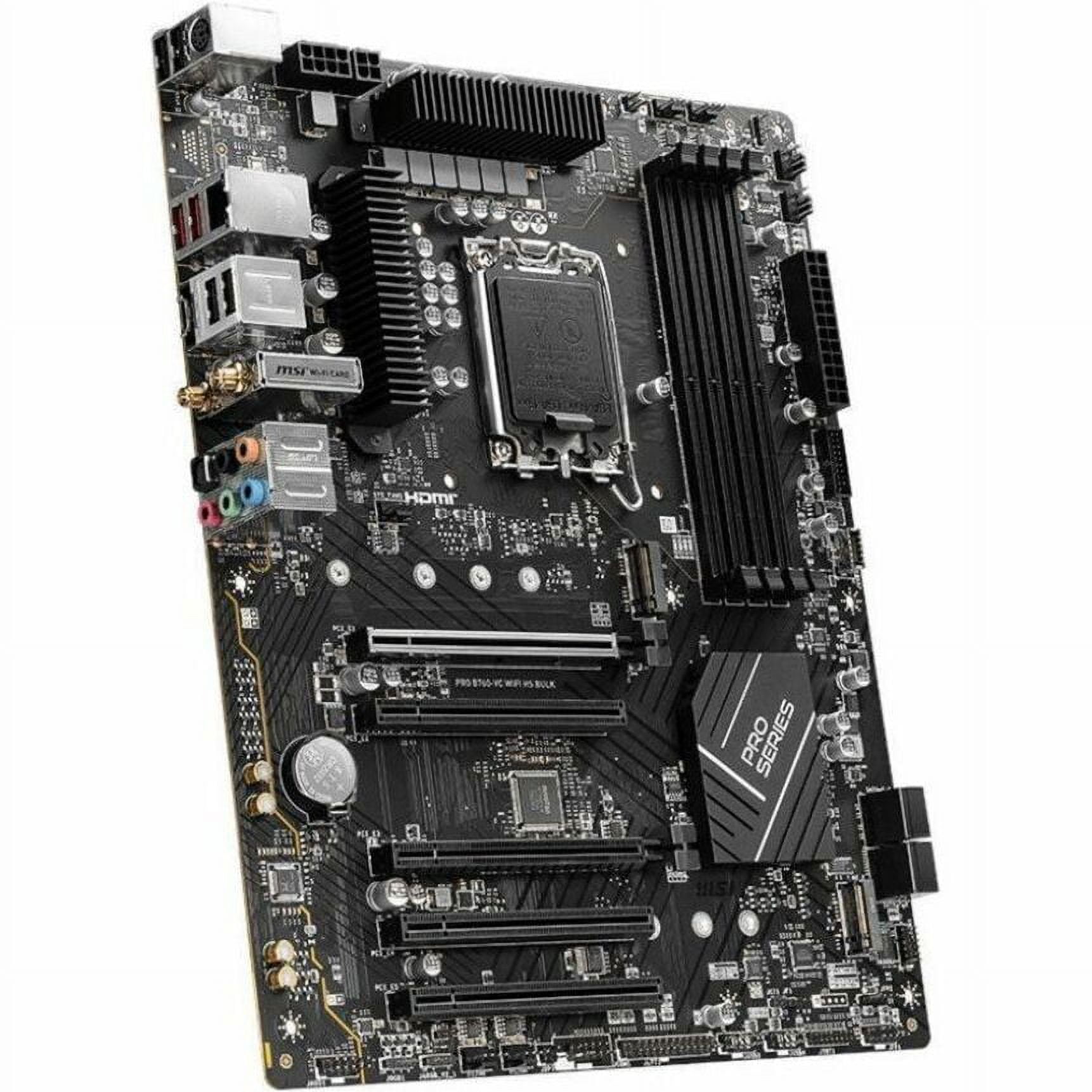MSI B760-VC WIFI HS BULK Gaming Desktop Motherboard, Intel B760 Chipset ...