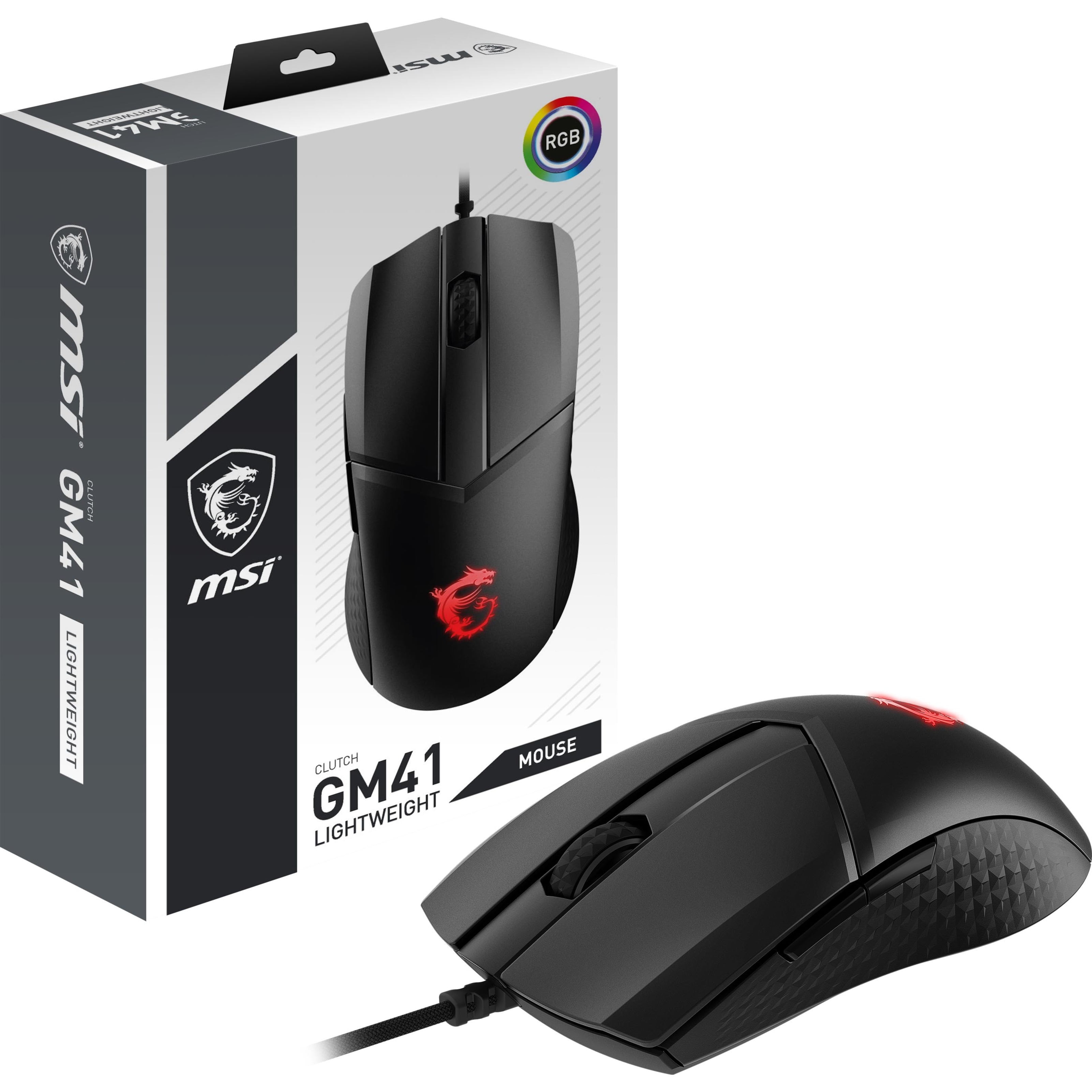 MSI CLUTCH GM41 Gaming Mouse - Black - Walmart.com