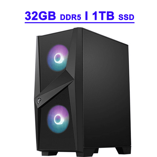 MSI Codex R Gaming Desktop, Intel 10-Core i5-13400F, 32GB DDR5, 1TB SSD ...