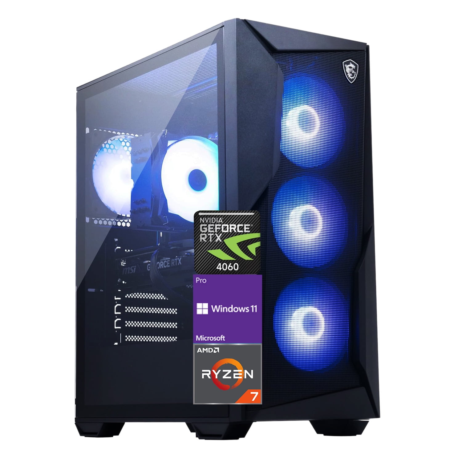 MSI Codex Z2 Gaming Desktop, AMD Ryzen 7 8700F, NVIDIA GeForce RTX 4060, 64GB RAM, 2TB SSD ...