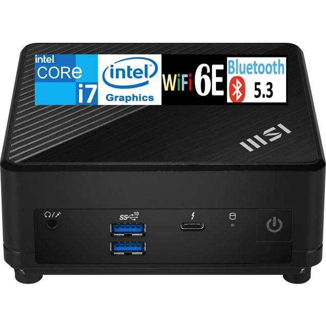 MSI Cubi 5 Mini Desktop (Intel i7-1255U, Intel Iris Xe, 8GB DDR4, 128GB ...
