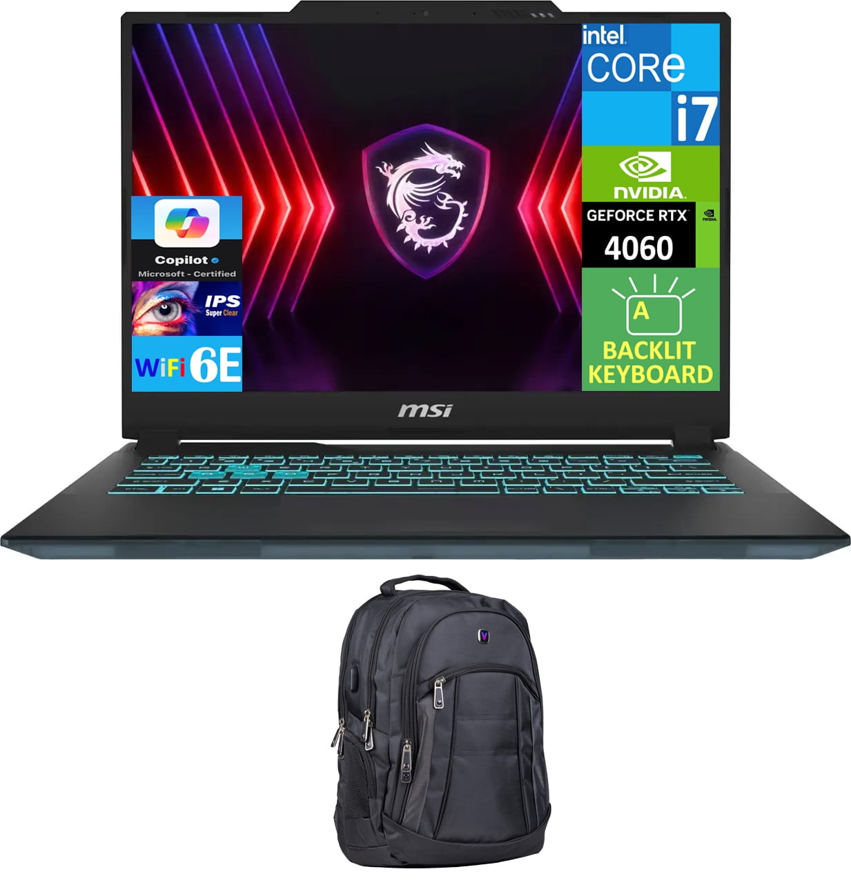 MSI Cyborg 14 A13VF-018US Gaming Laptop 14.0in 144Hz IPS WUXGA Display ...