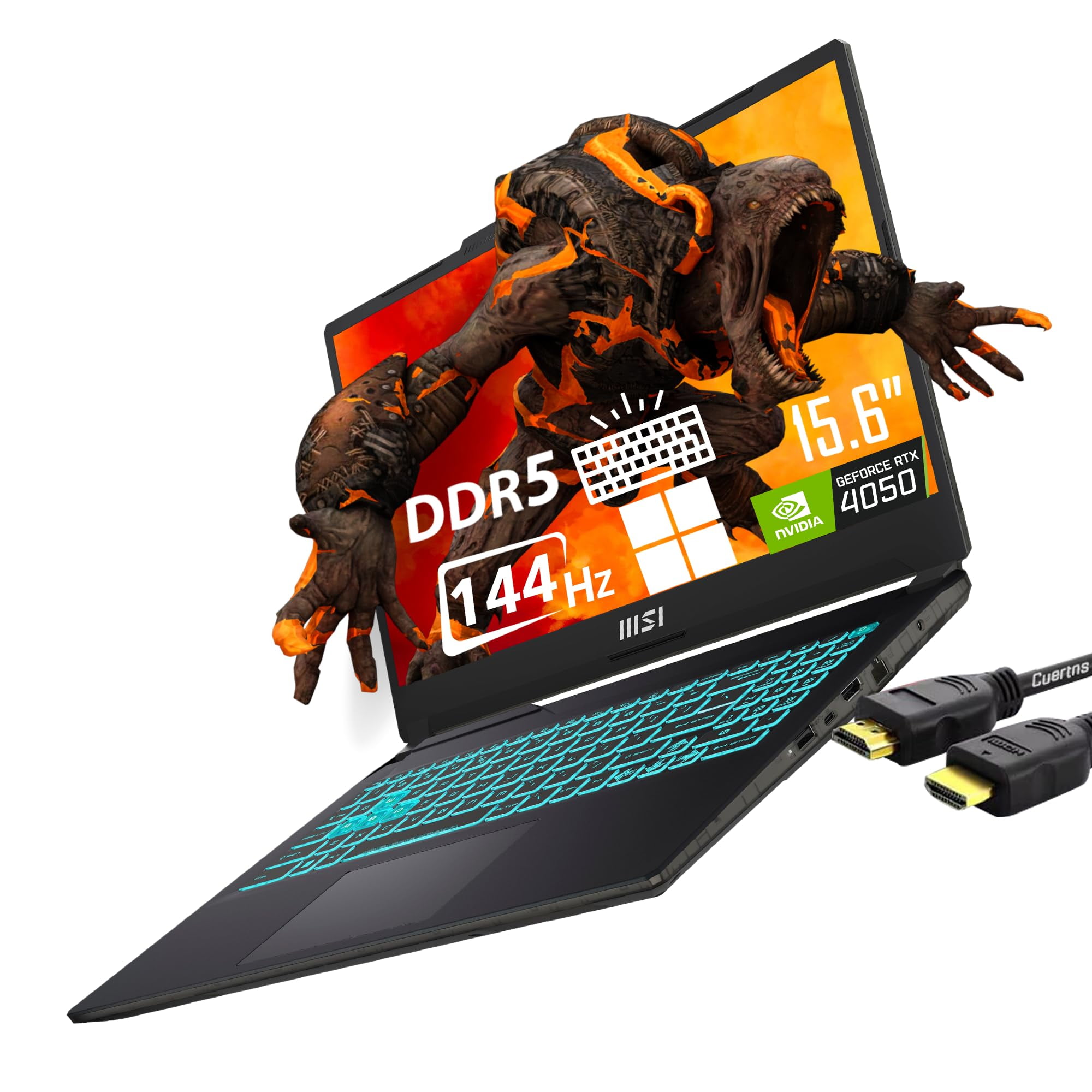 MSI Cyborg 15 15.6" FHD 144Hz Gaming Laptop - 13th Gen Intel Core i7 ...