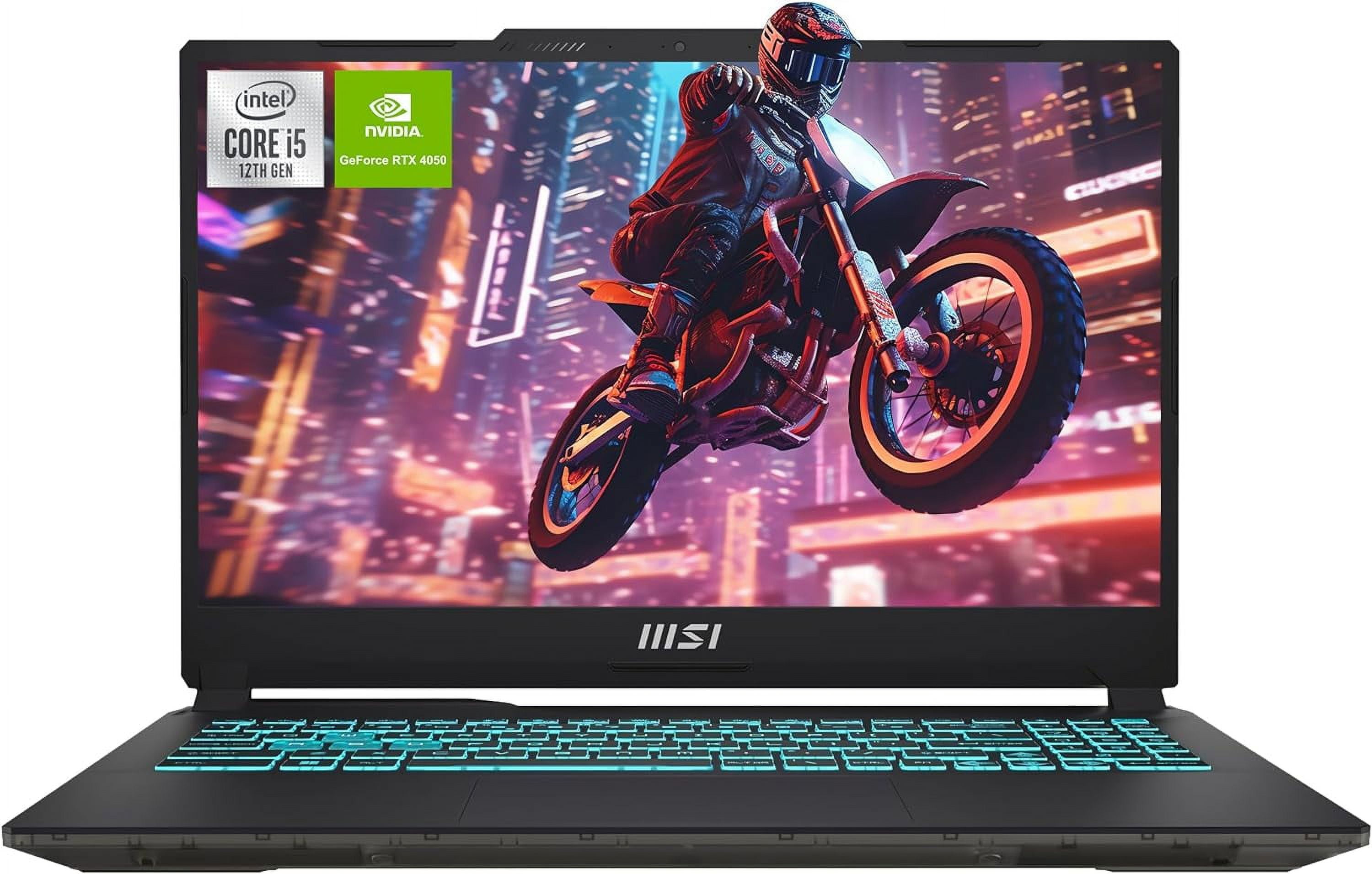 MSI Cyborg Gaming Laptop, 12th Intel Core i5-12450H ,16GB DDR5 RAM, 1TB ...