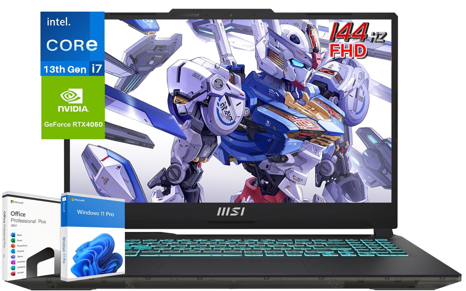 MSI Cyborg Gaming Laptop, 15.6 inch IPS FHD 144Hz Display, Intel 10 ...