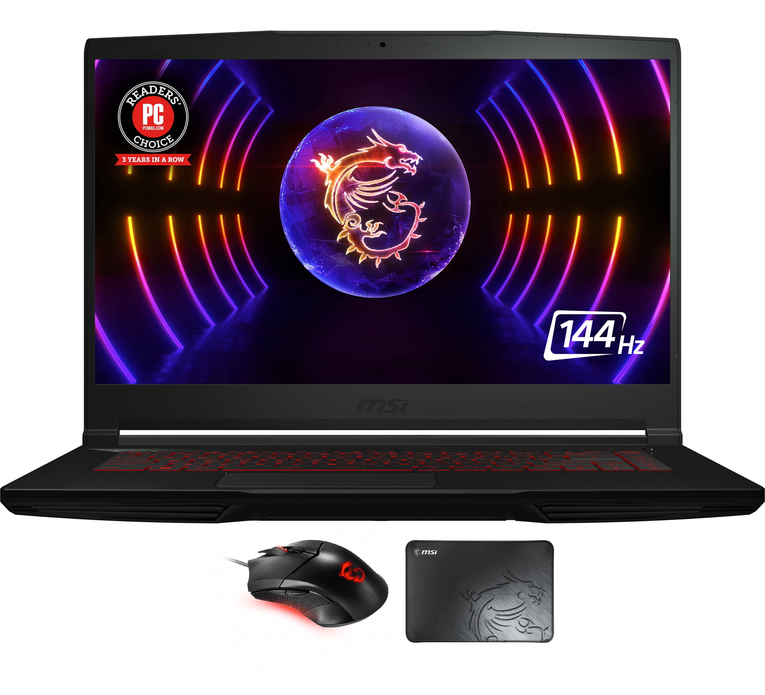 MSI GF63 12VE-066US Gaming Laptop (Intel i7-12650H 10-Core, 15.6in 144 ...