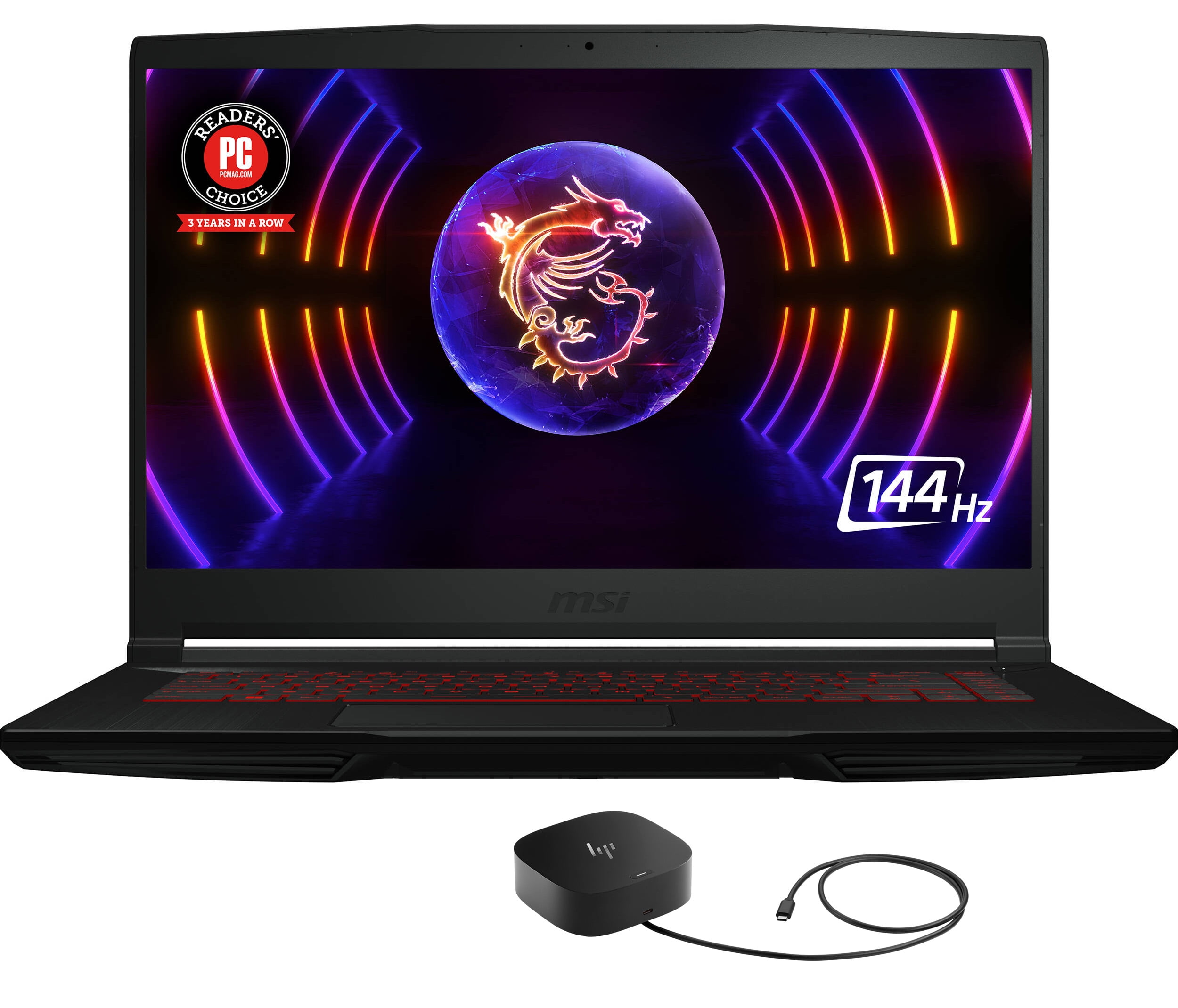MSI GF63 12VE-066US Gaming Laptop (Intel i7-12650H 10-Core, 15.6in 144 ...