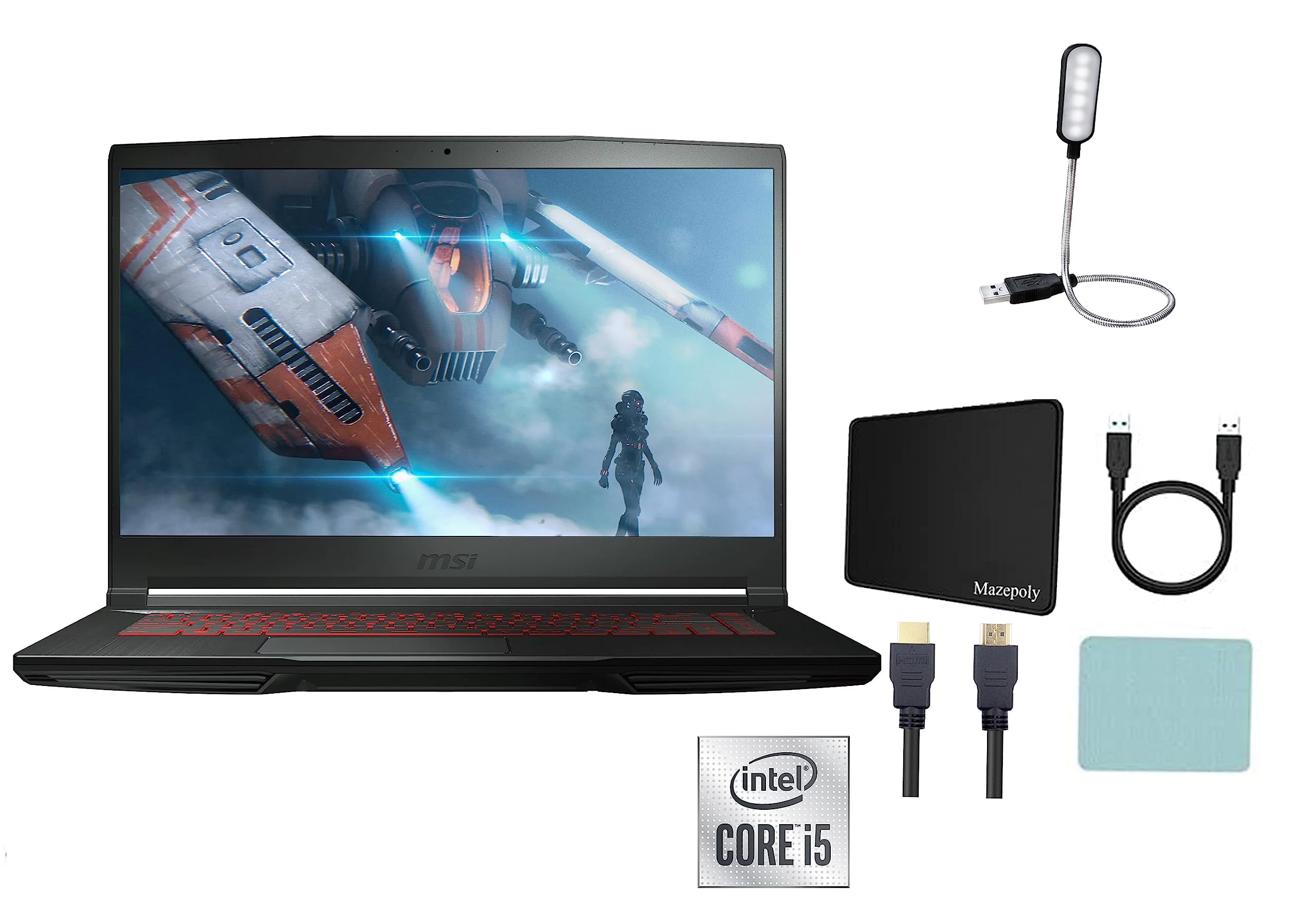 MSI GF63 Thin 15.6" Gaming Laptop, FHD 144Hz, Intel Core i5-11400H ...