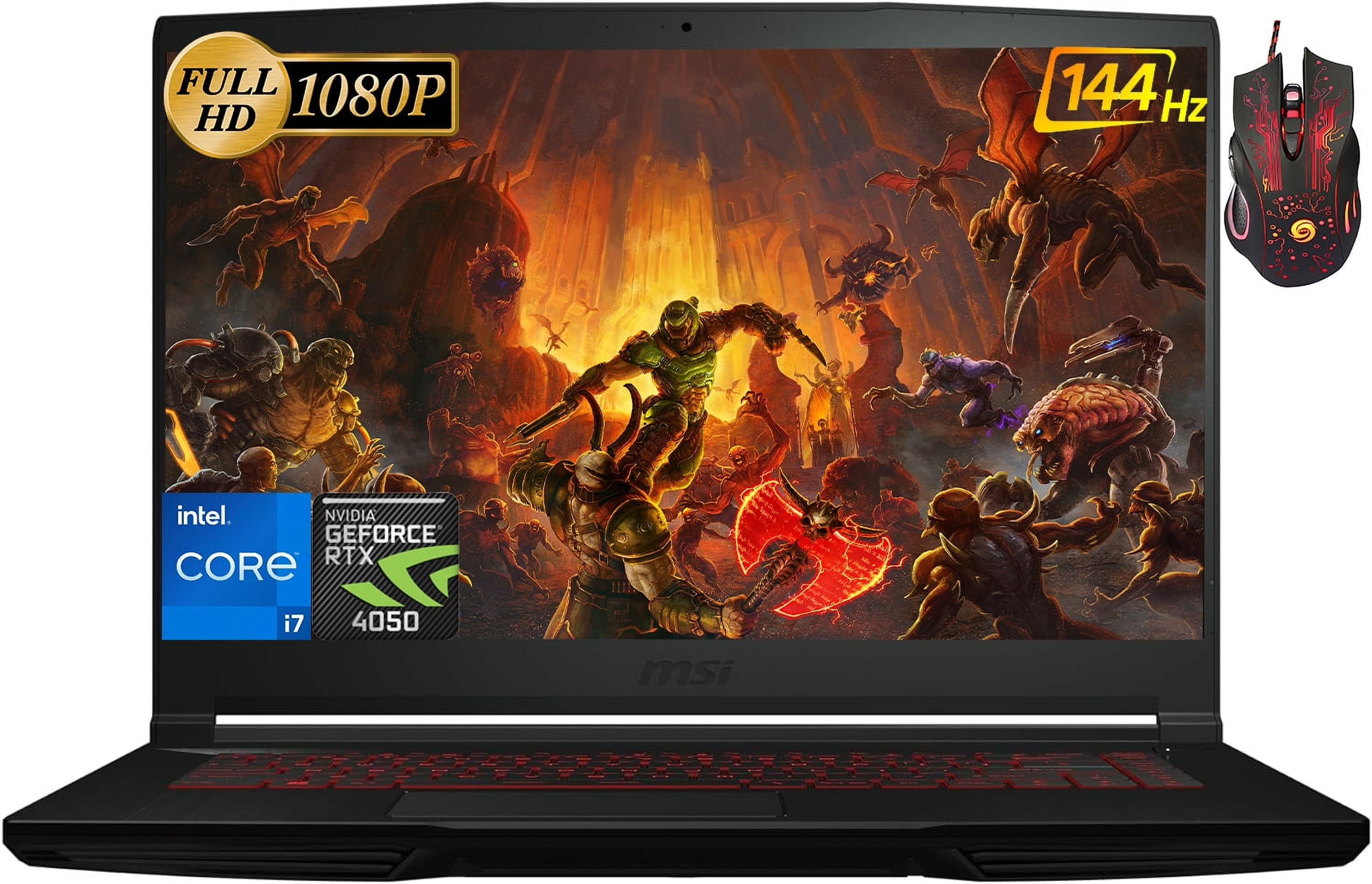 MSI GF63 Thin Gaming Laptop, 15.6" FHD 144Hz Display, Intel Core i9 ...