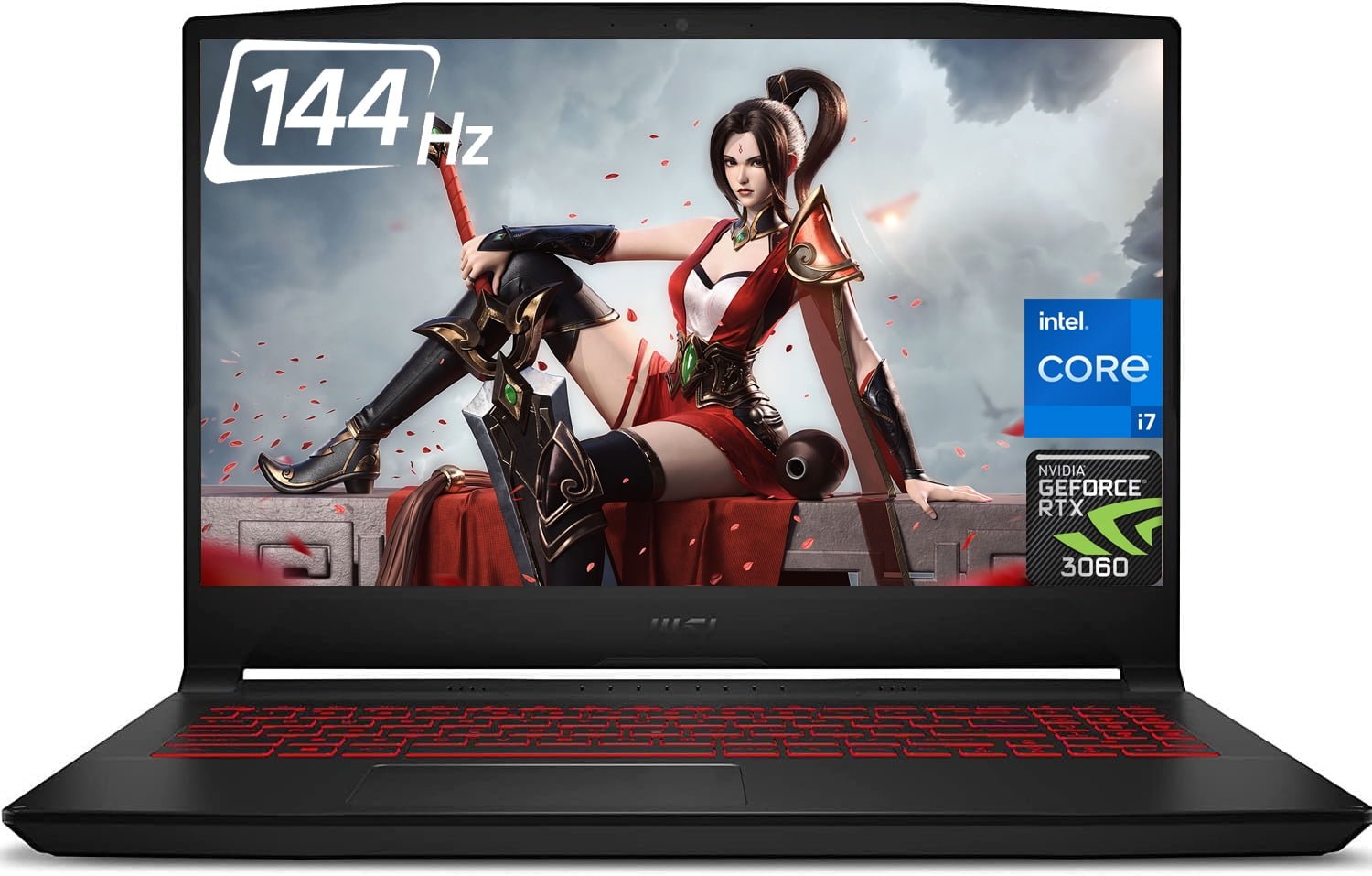 MSI GF66 Katana Gaming Laptop, 15.6" FHD IPS 144Hz Display, 12th Gen Intel Core i7-12700H ...