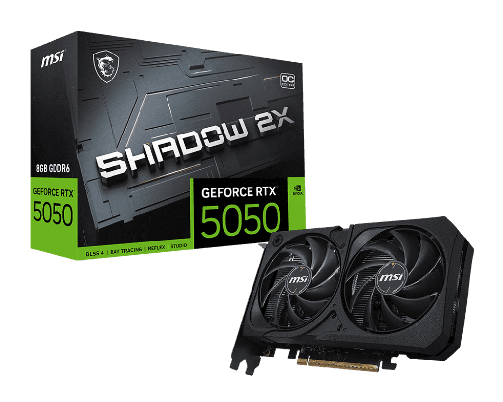 Open Box MSI GeForce RTX 5050 8G SHADOW 2X OC Graphics Card, 8GB GDDR6 ...