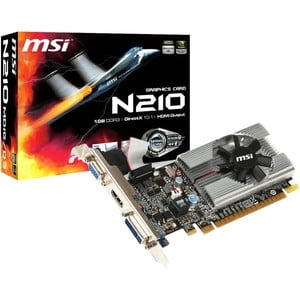 MSI Low Profile Video GPU - Geforce 210 1024MB DDR3 PCI-Express 2.0 ...