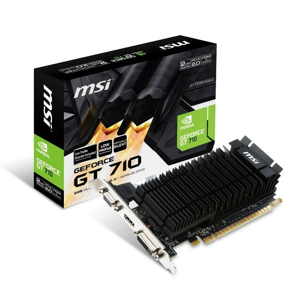 MSI Geforce GT710 2GB Low Profile - Walmart.com