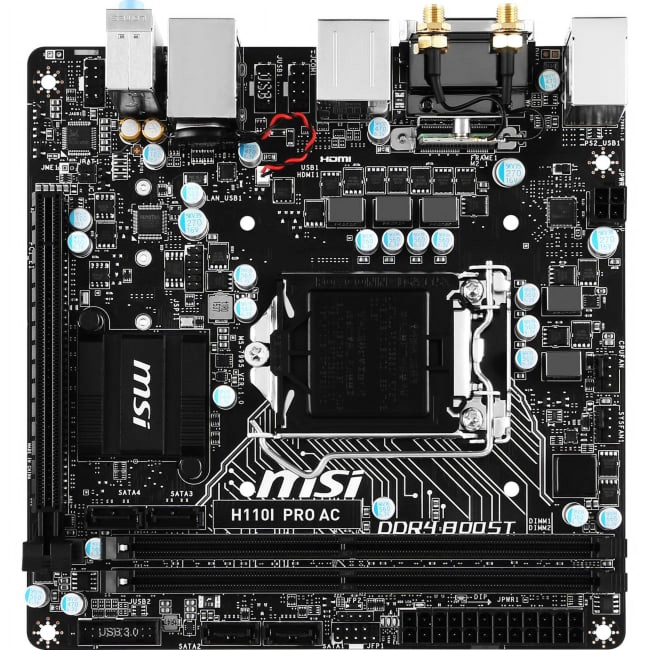 MSI H110I Pro AC mini-ITX Motherboard w/ Intel H110 Chipset - Walmart.com